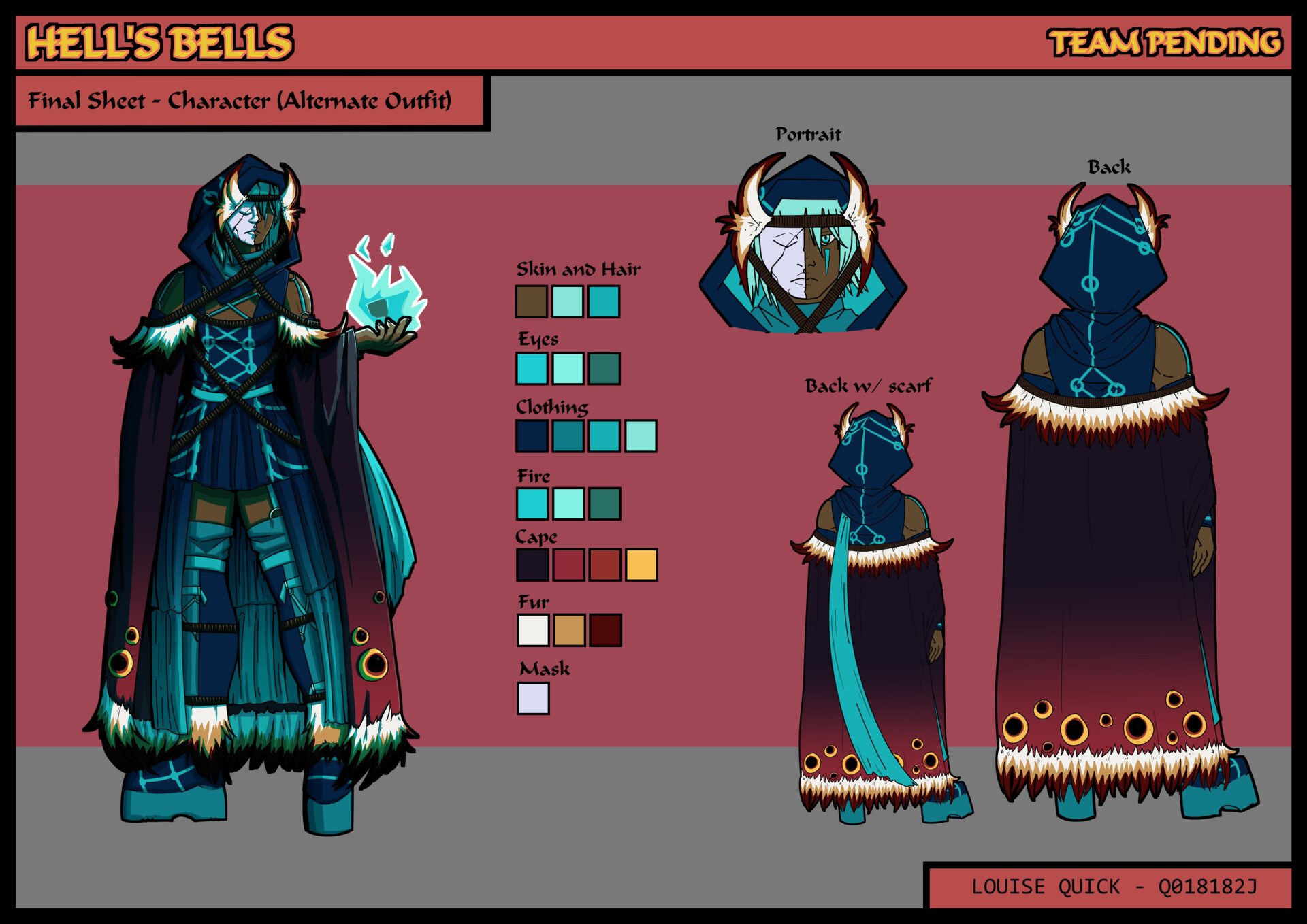 ArtStation - "Hell's Bells" Collaborative Project - Character (Alternate Outfit)