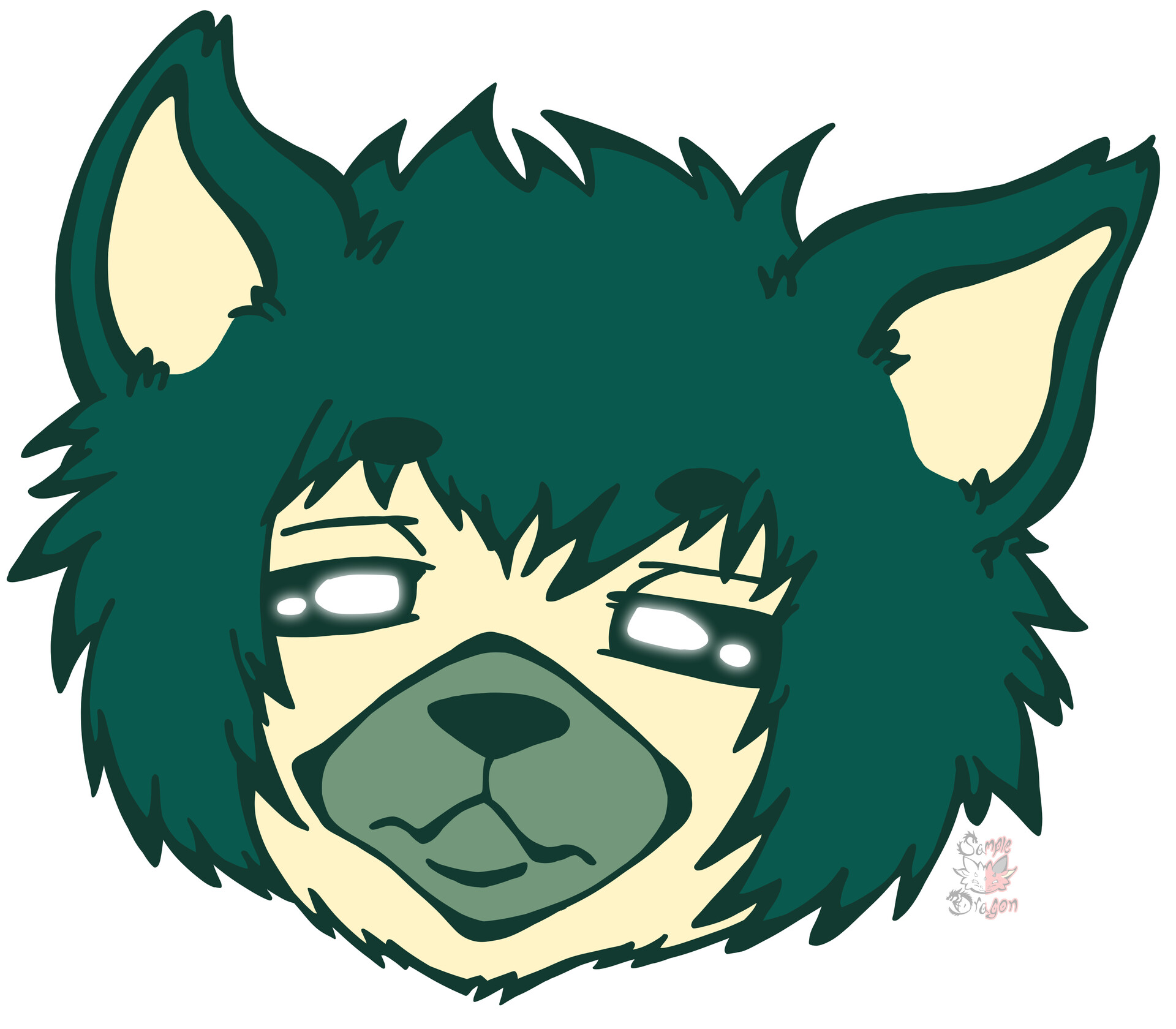 ArtStation - Bored Dog Furry Head Coloring Page Free2Use