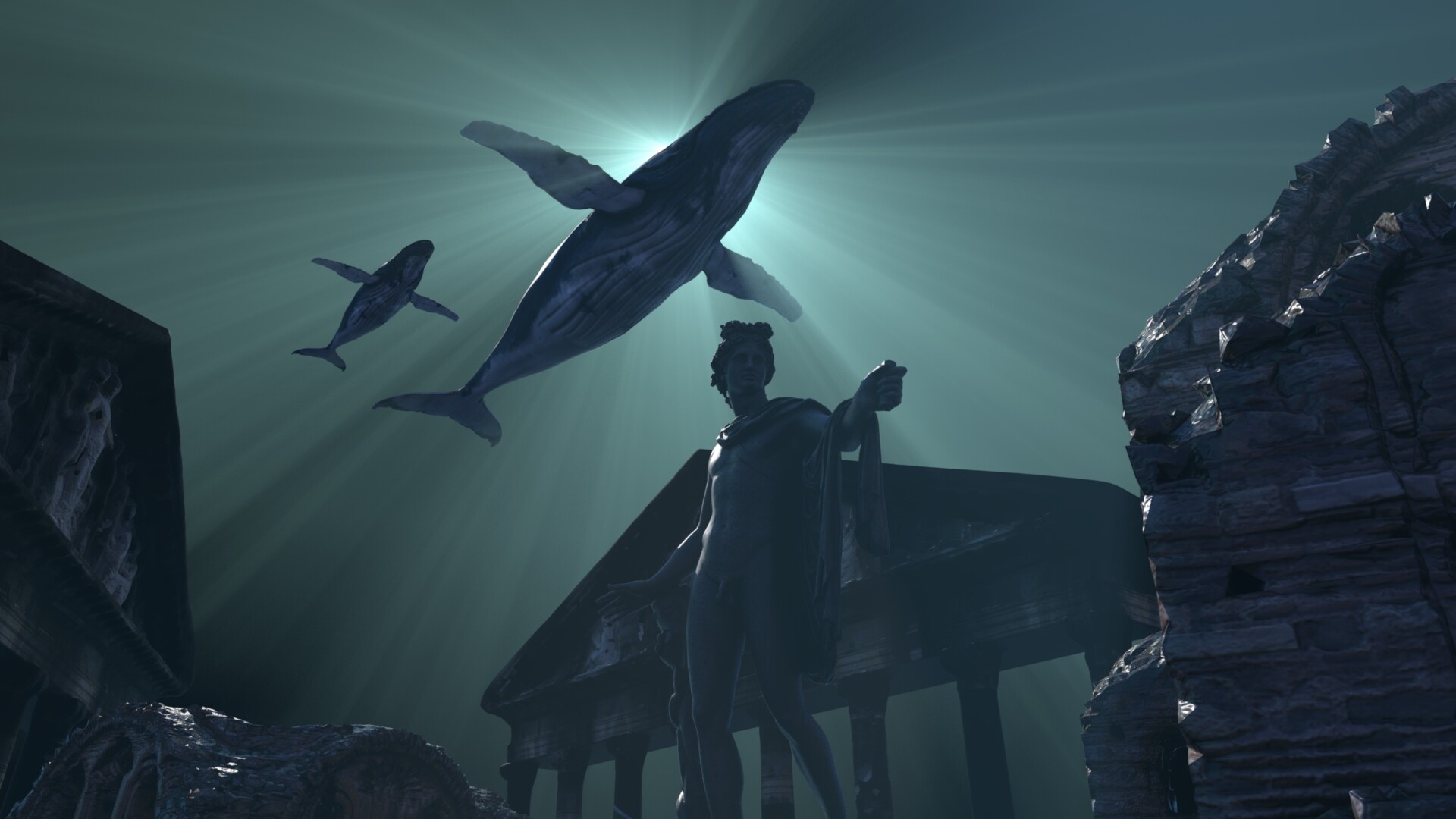 ArtStation - Under Water Scene Lighting