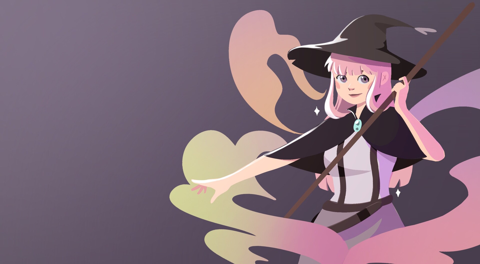 ArtStation - The pink witch