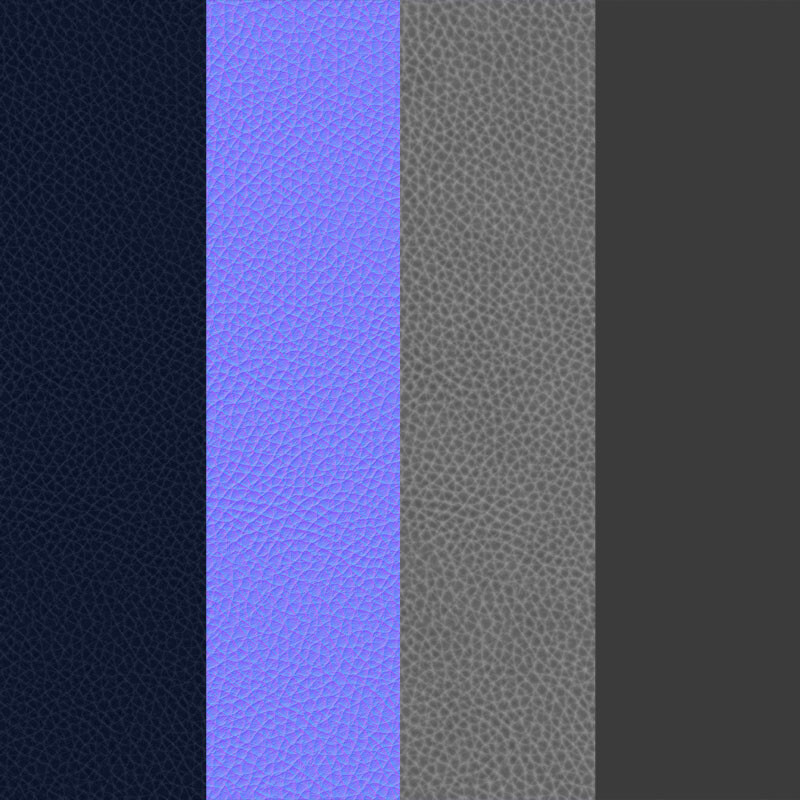 PBR Textures Free Download - Synthetic Dark Blue Leather PBR 3D Texture ...