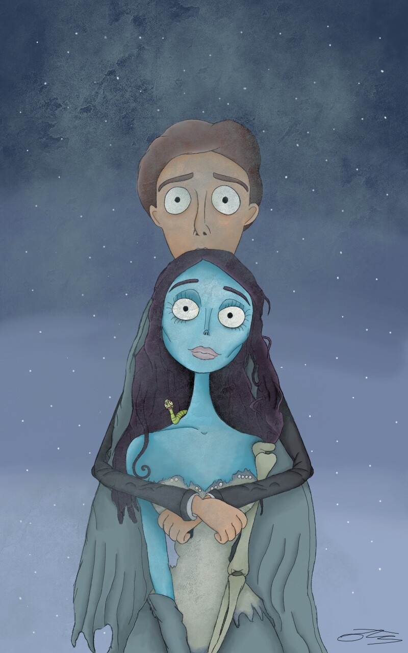 ArtStation - Me and my partner as Corpse Bride characters