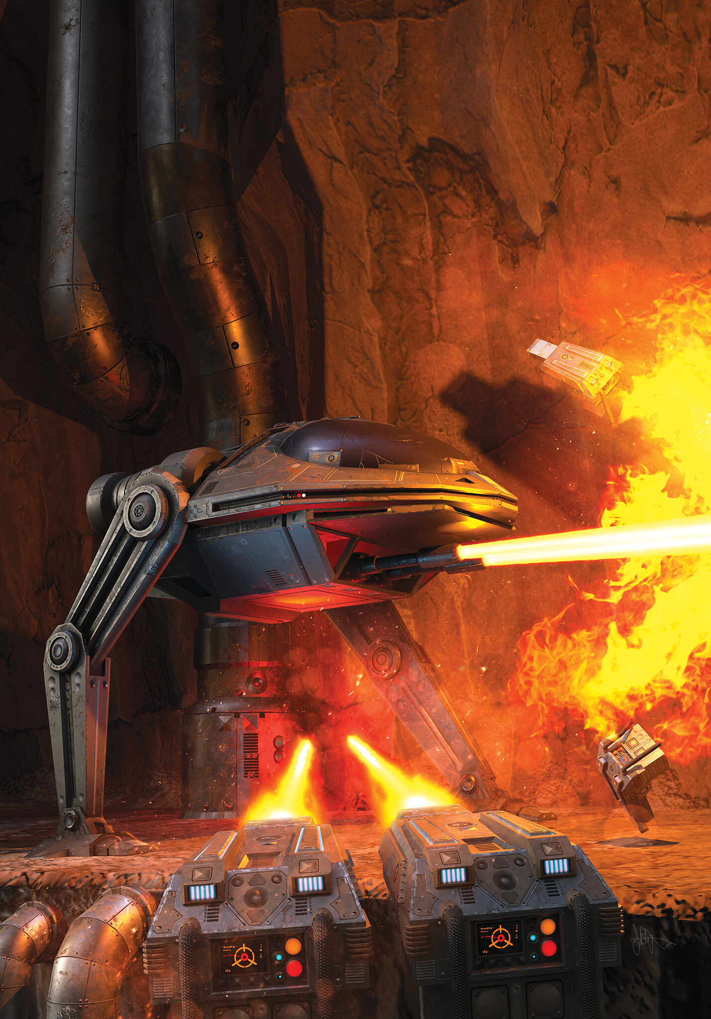 ArtStation - DROID Box Art (free commission) (2021)