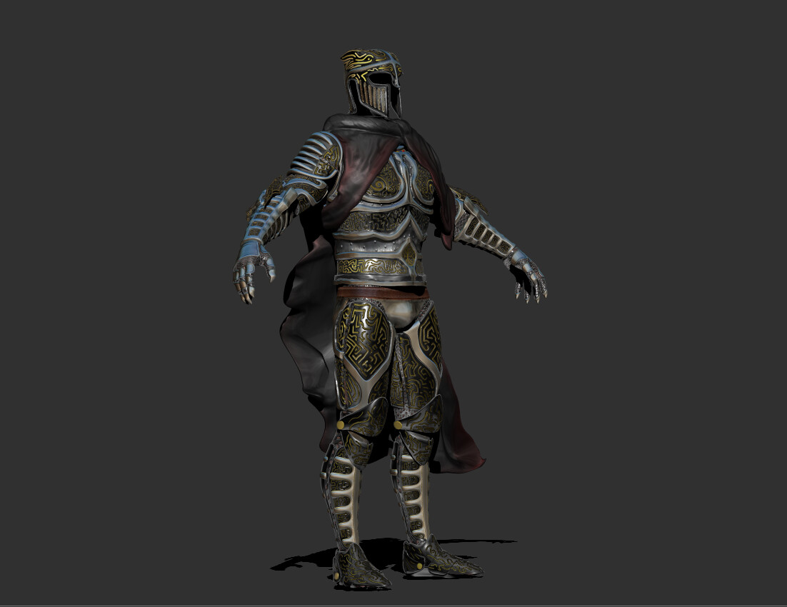 ArtStation - Dark Gold Armor