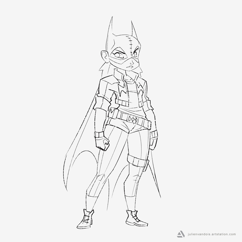 coloring pages of batgirl