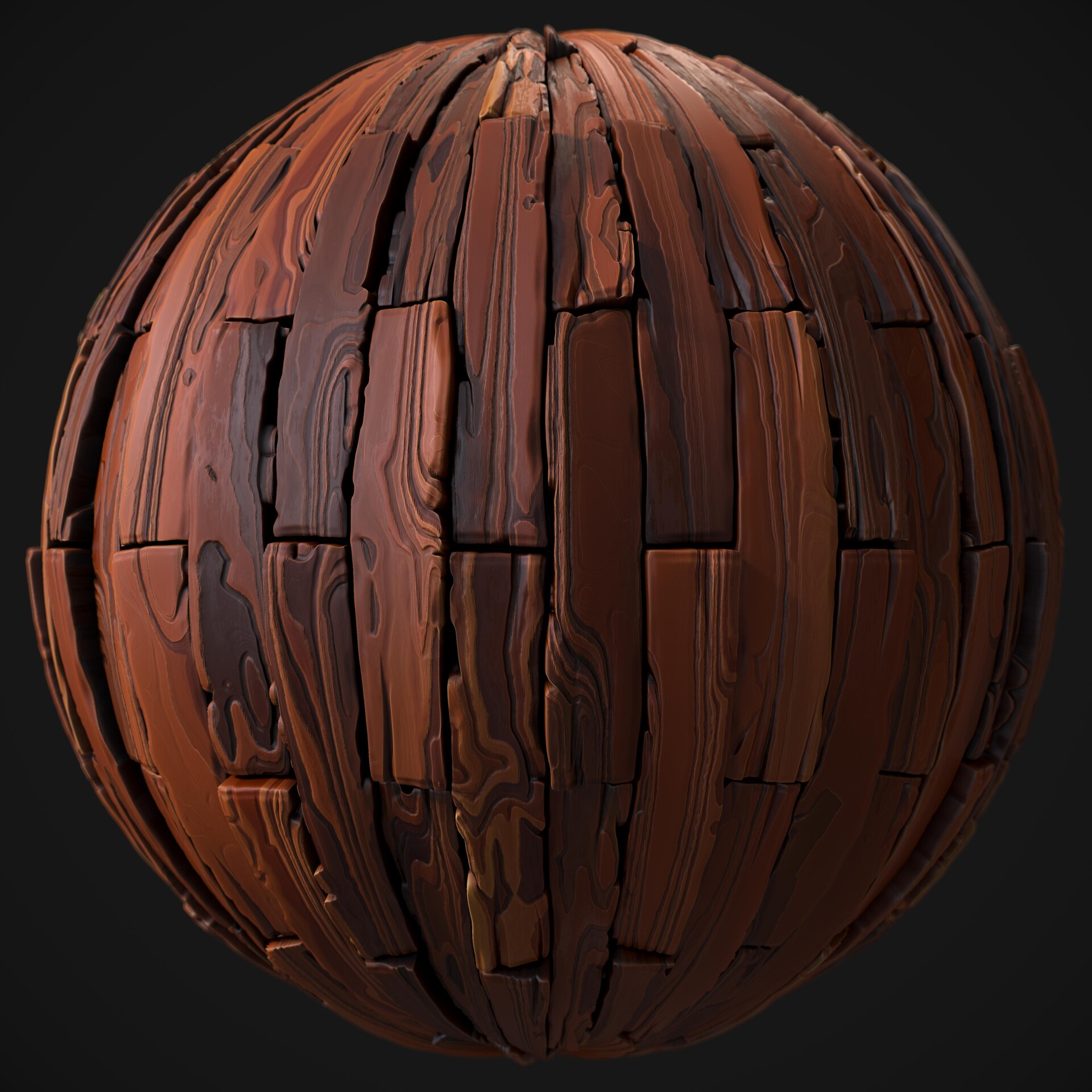 ArtStation - Stylized Wooden Planks 02 - Substance Designer