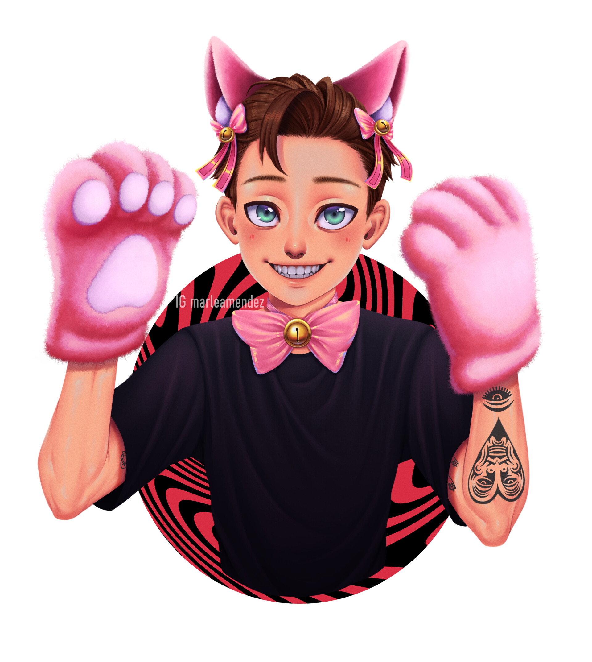 ArtStation - Pewdiepie Neko Fanart
