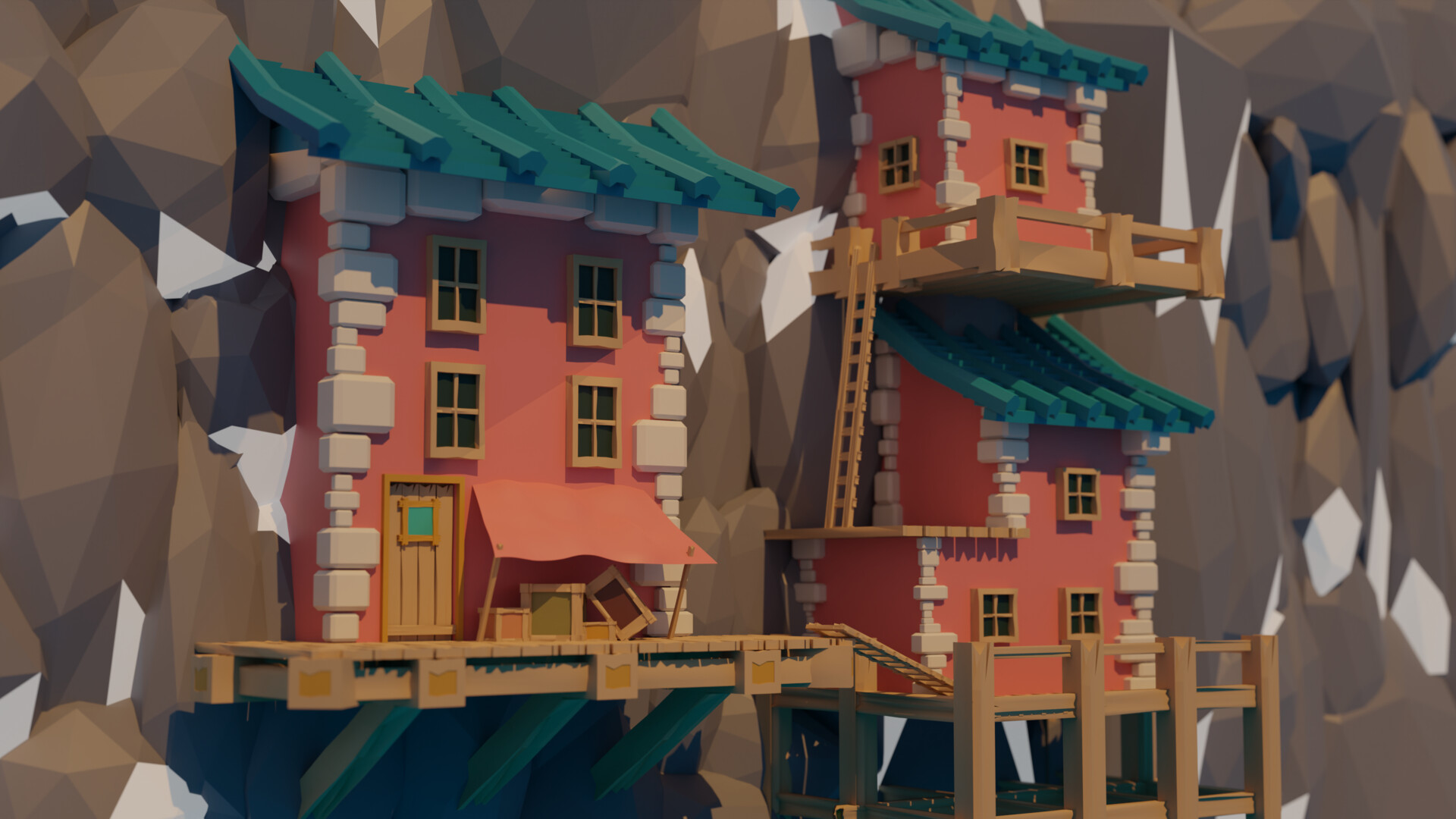 ArtStation - Cliffside House