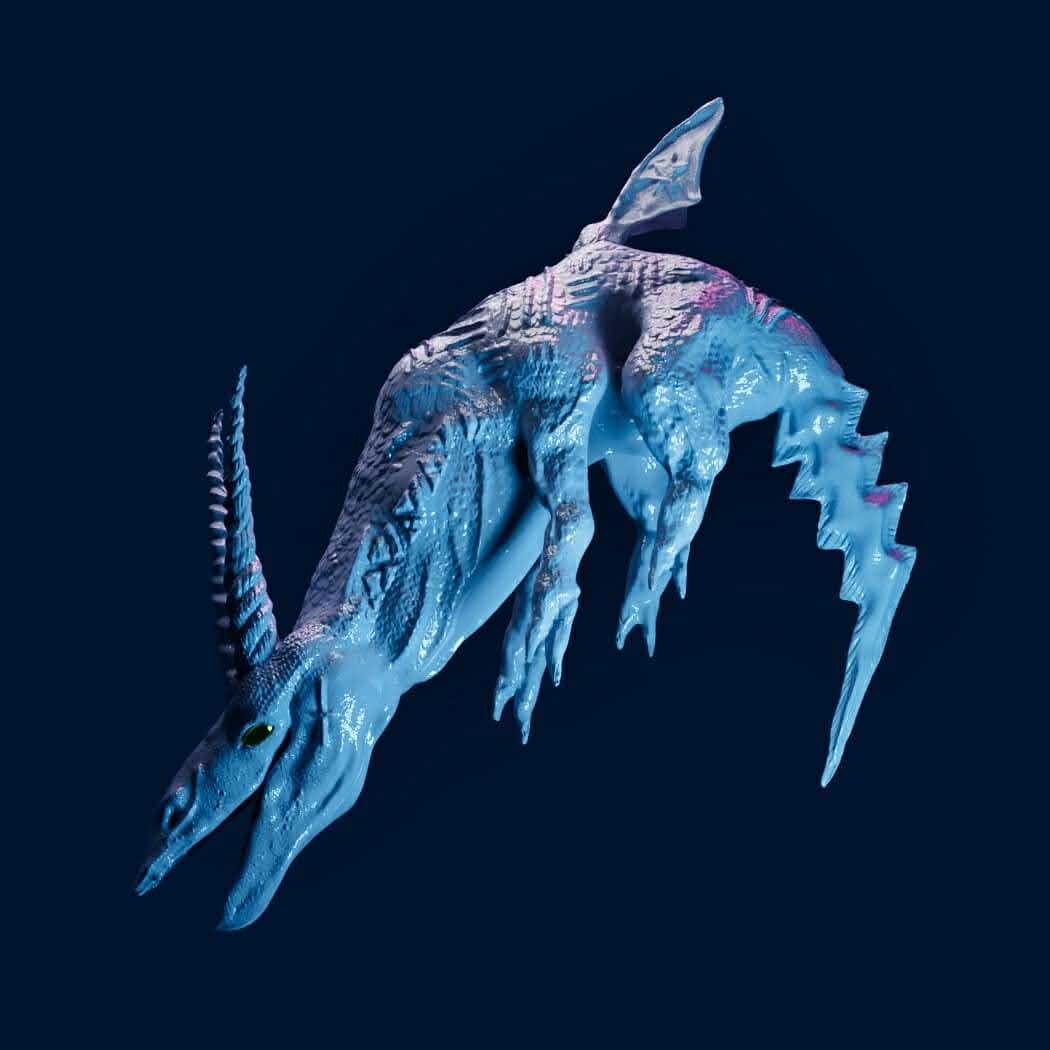 ArtStation - Dragon 3D model