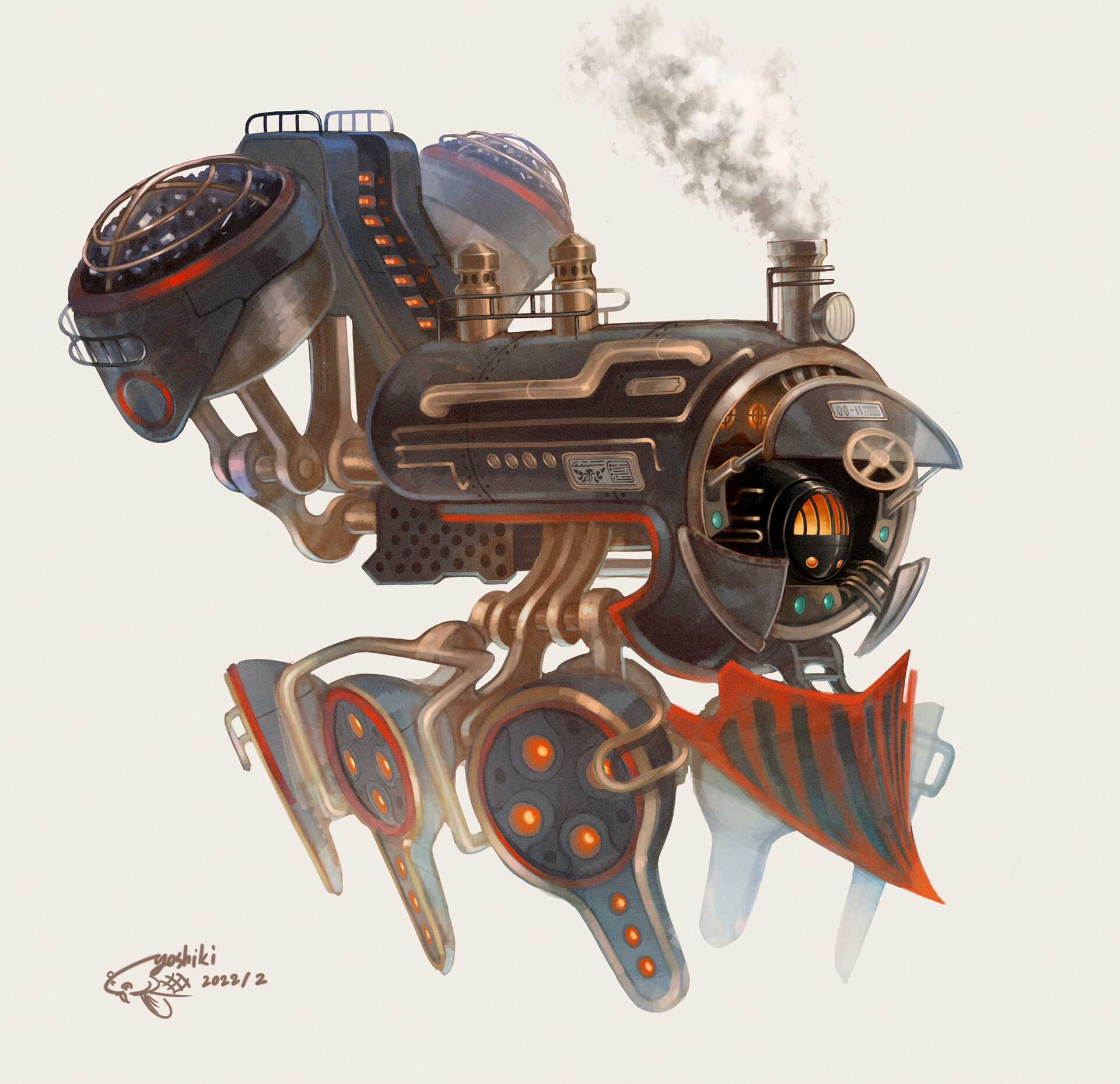 ArtStation - Steam Locomotive