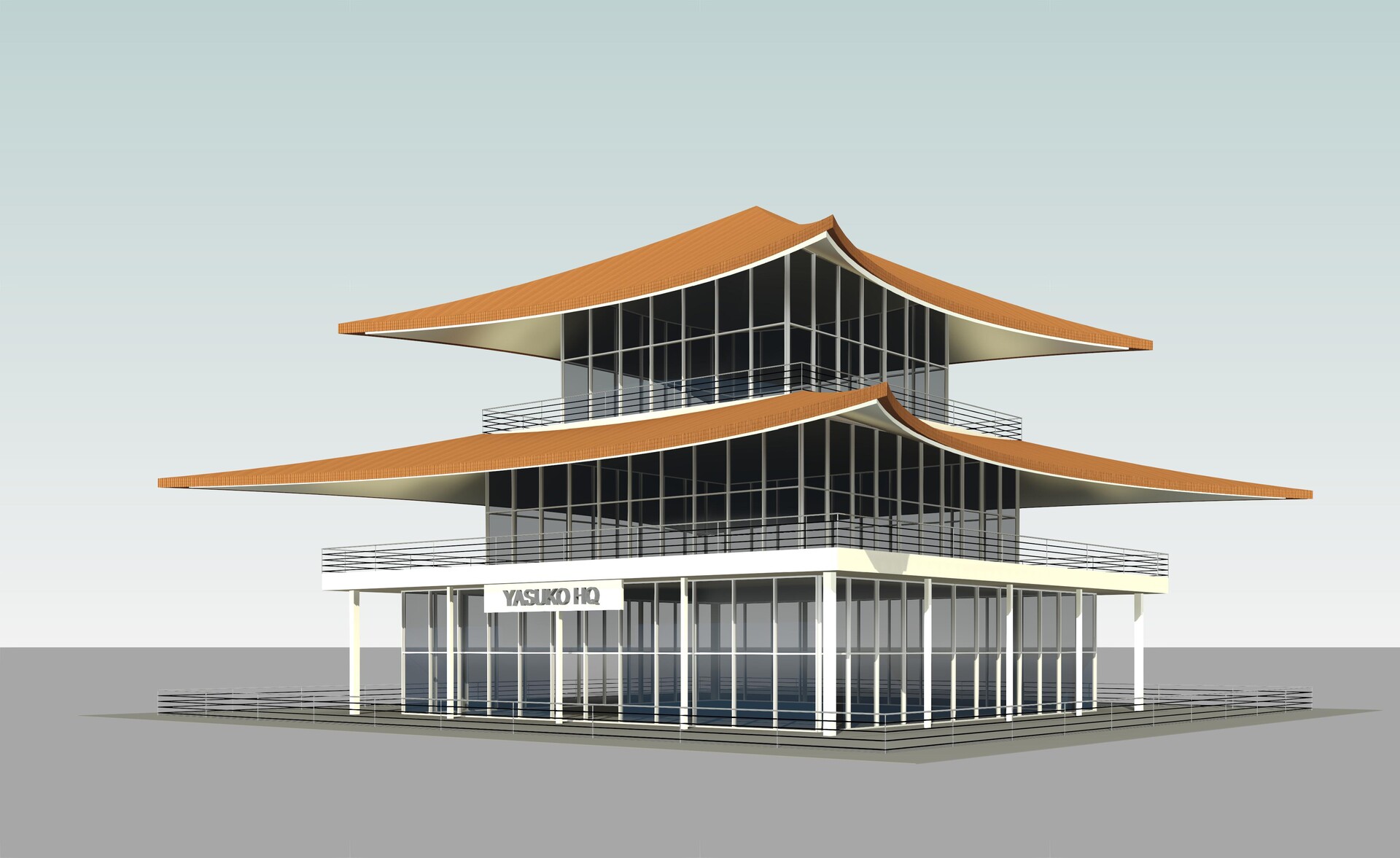 3d japanese house side view by punditpahpah — ProUser.Me