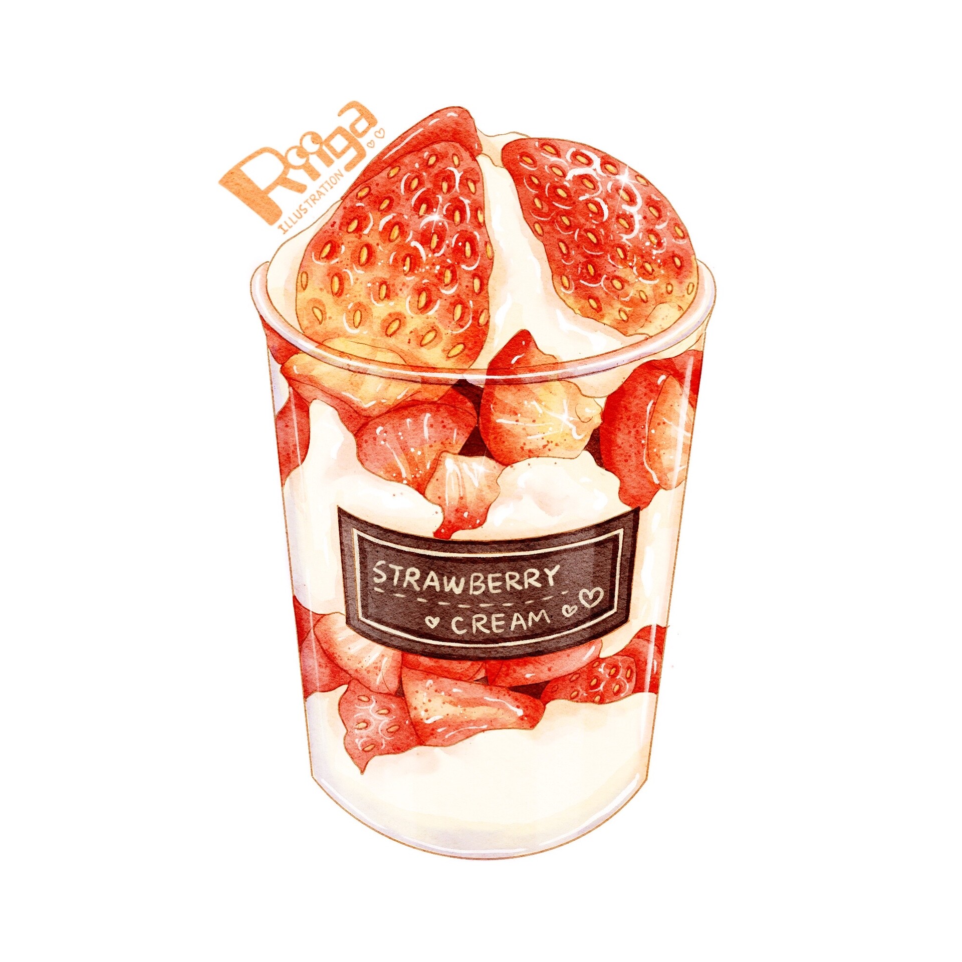 ArtStation - Strawberry cup
