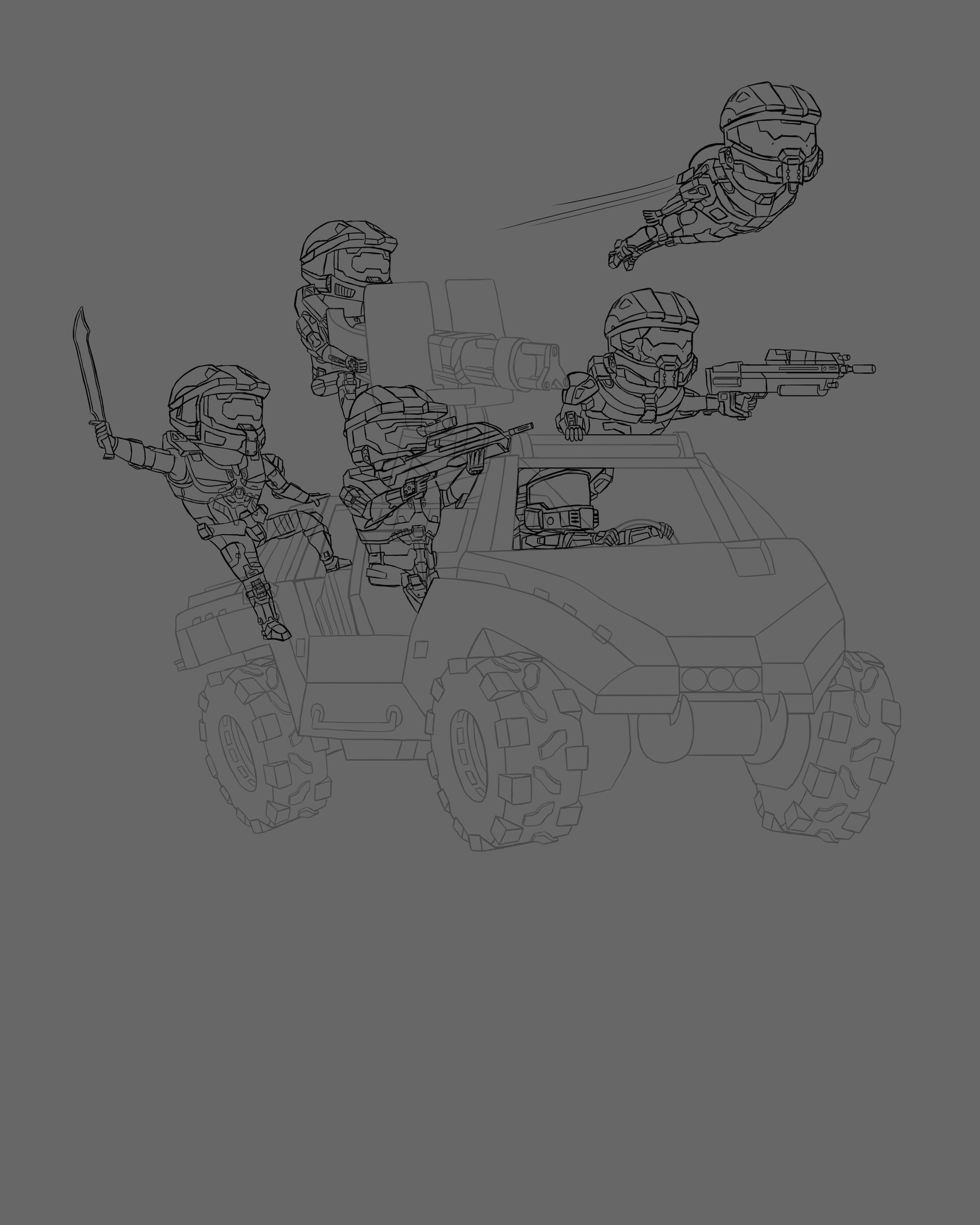 halo warthog coloring pages