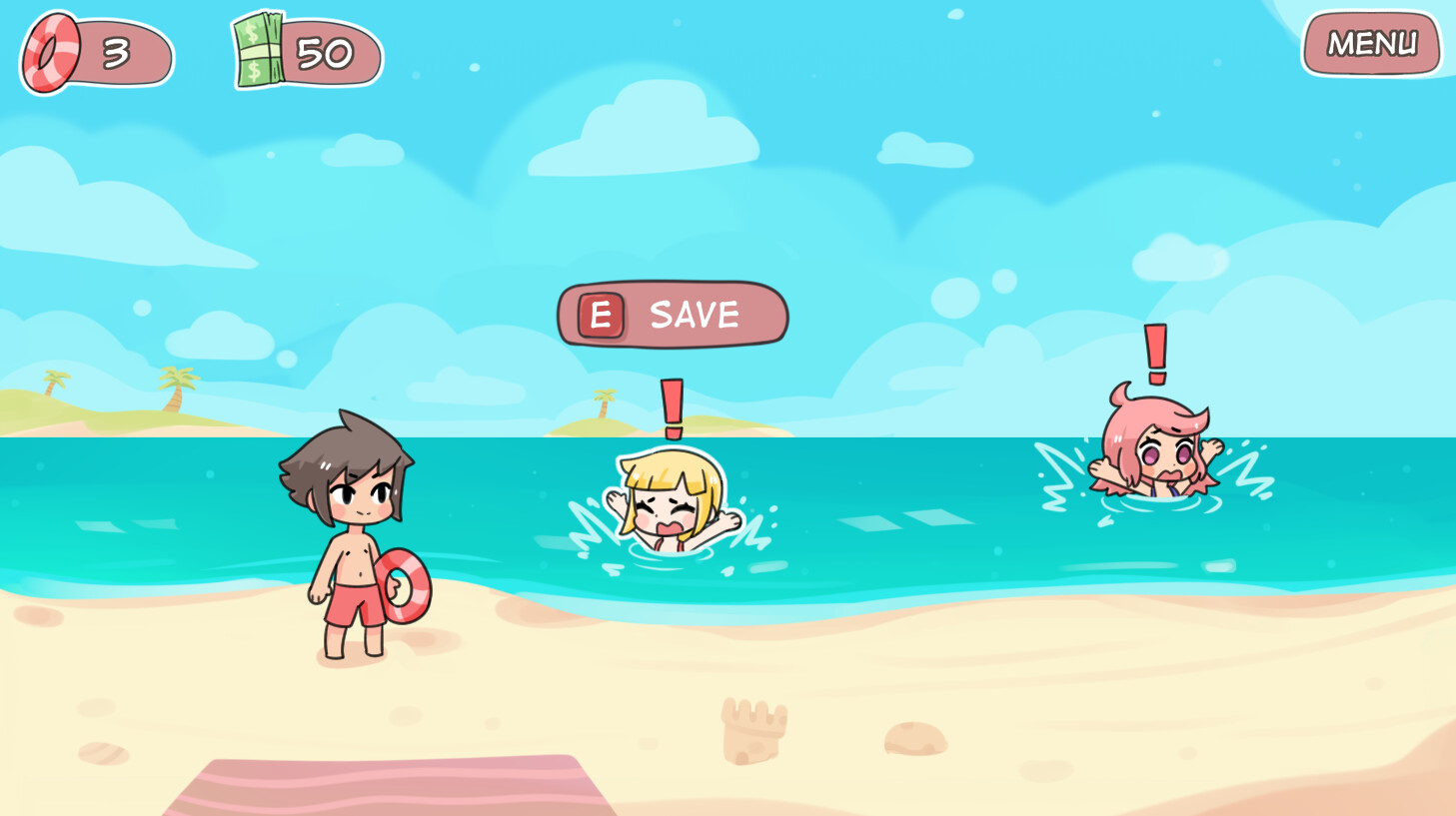 ArtStation - Concept art for game about lifeguard!