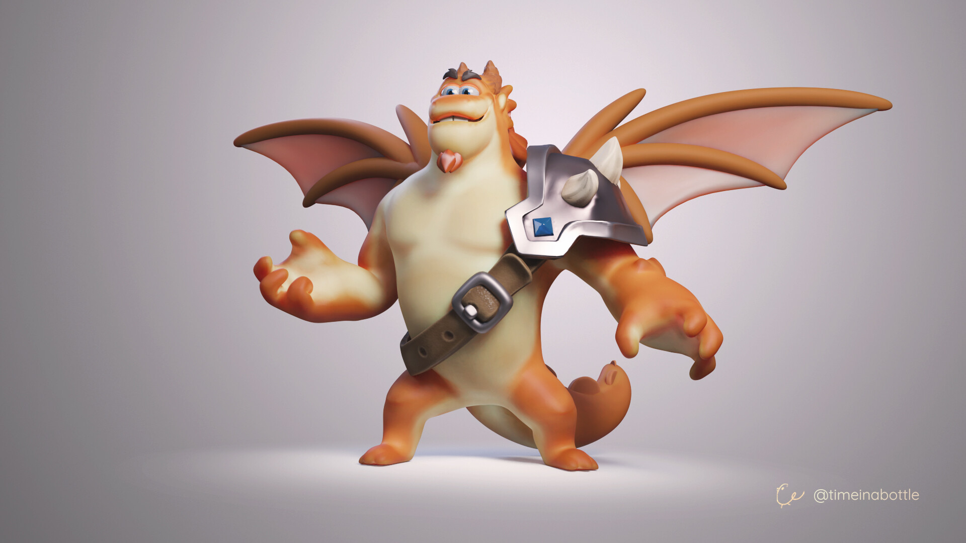 ArtStation - Guilherme's Dragon: 3D character