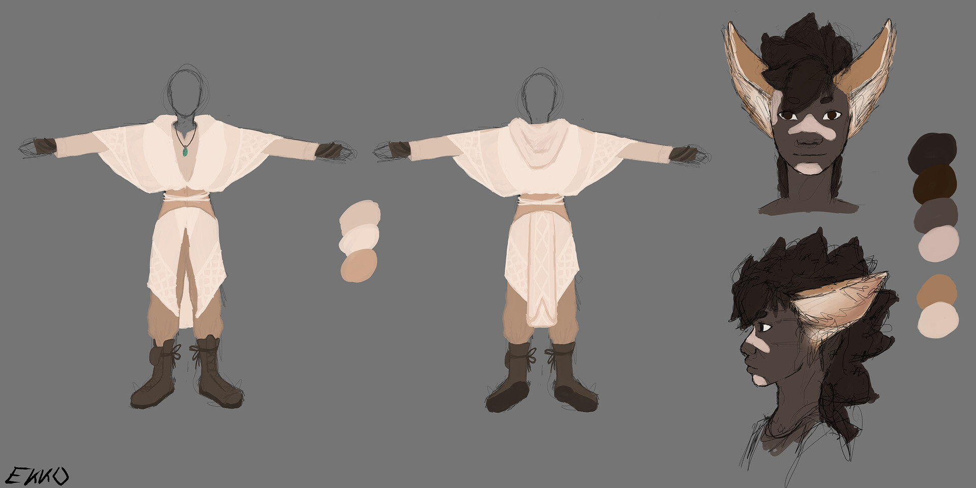 ArtStation - character design for college