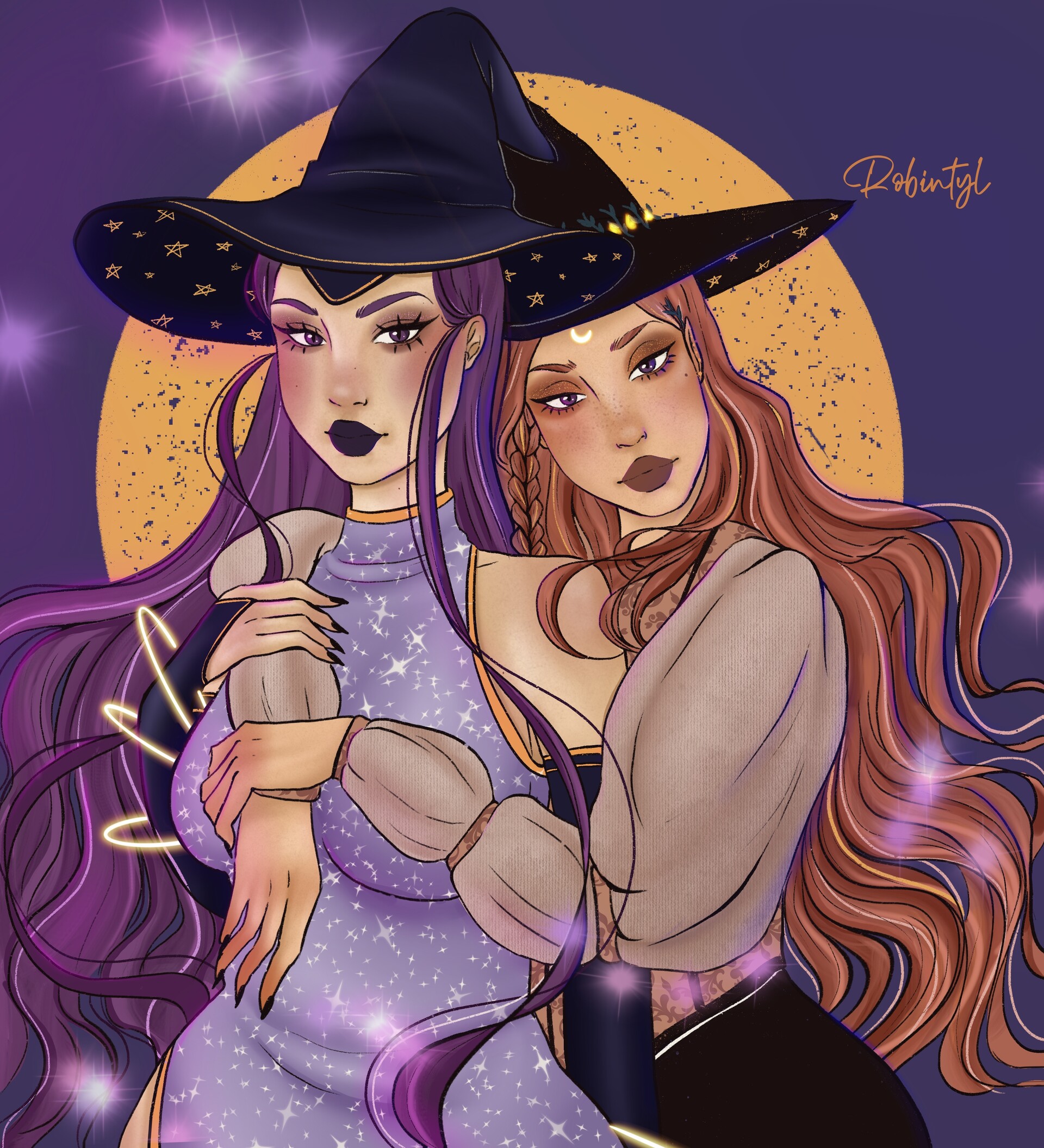 ArtStation - Two witches sisters