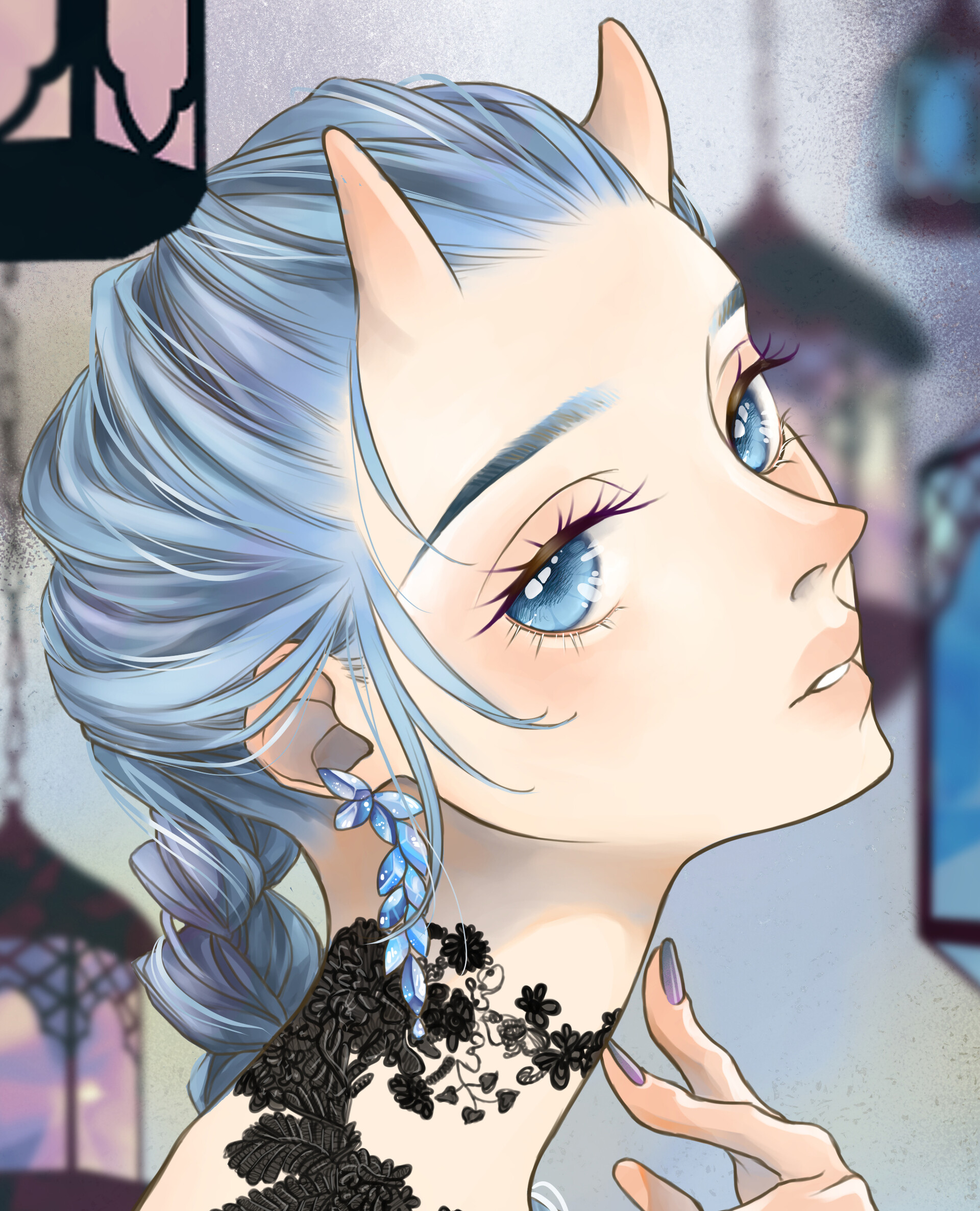 Risu Risu - Blue Illustration