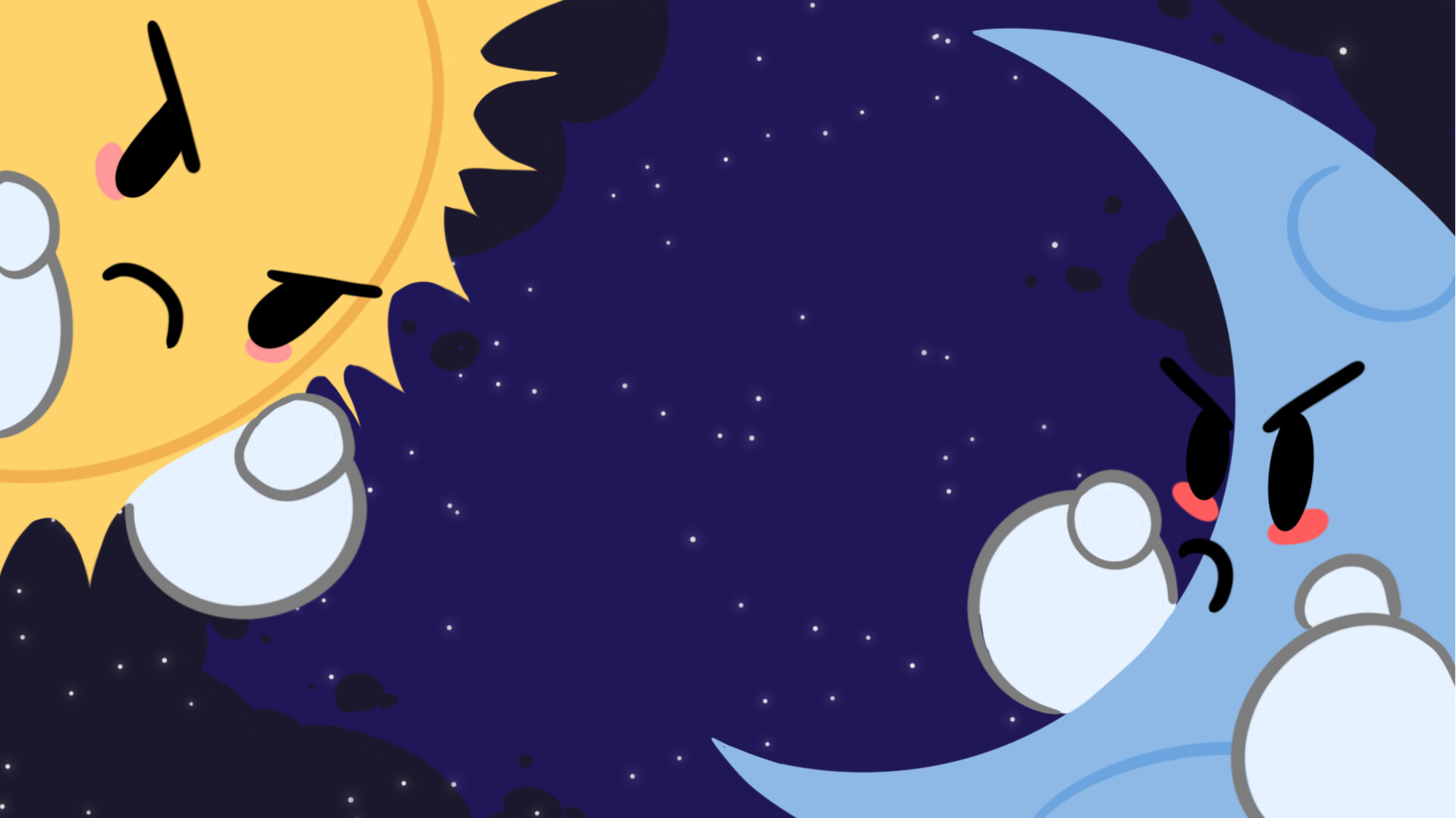 ArtStation - Rising Battle: Sun vs. Moon - Global Game Jam 2022