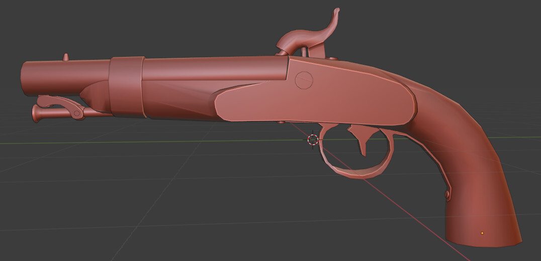 ArtStation - Derringer Model 1842 Navy