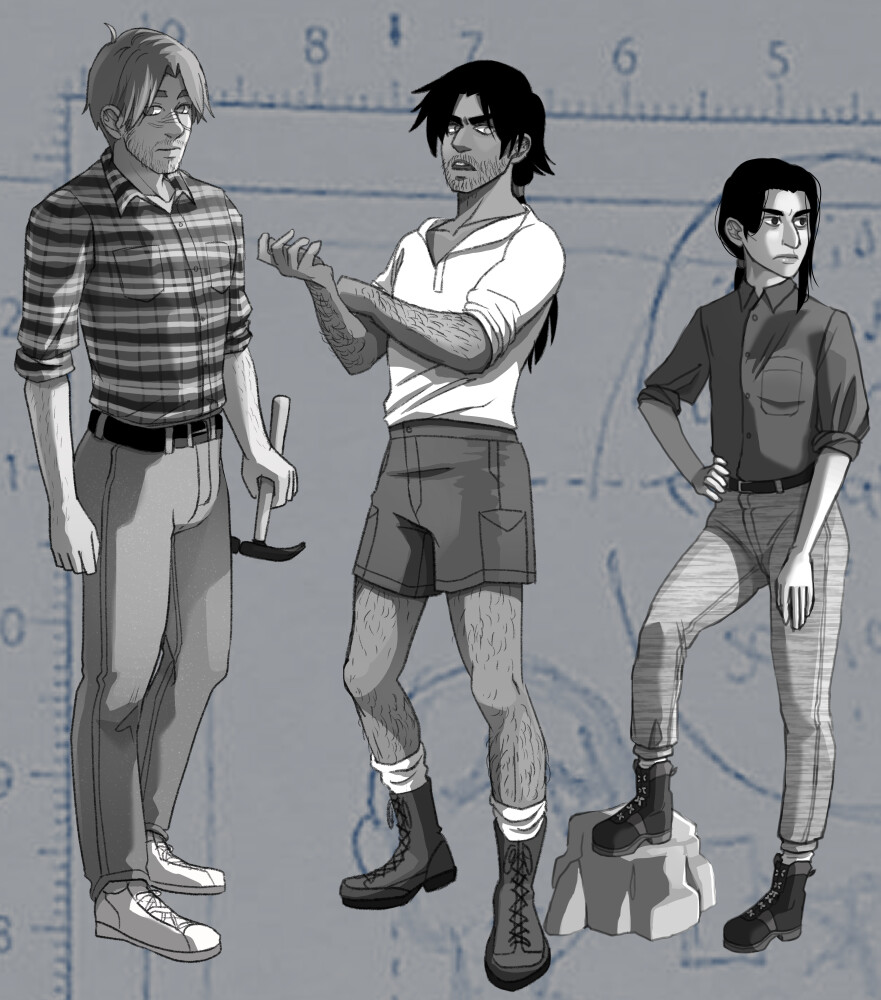 ArtStation - Remus, Sirius, and Eileen sketches