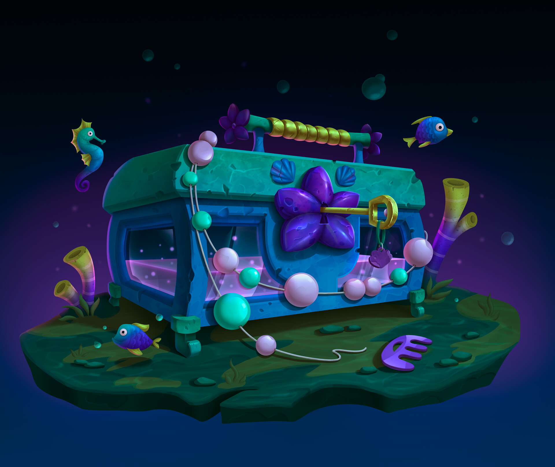 ArtStation - Mermaid's chest