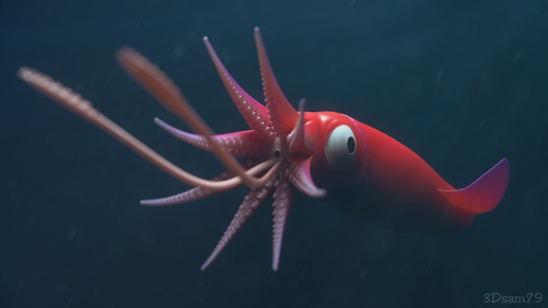 ArtStation - Cartoon Squid