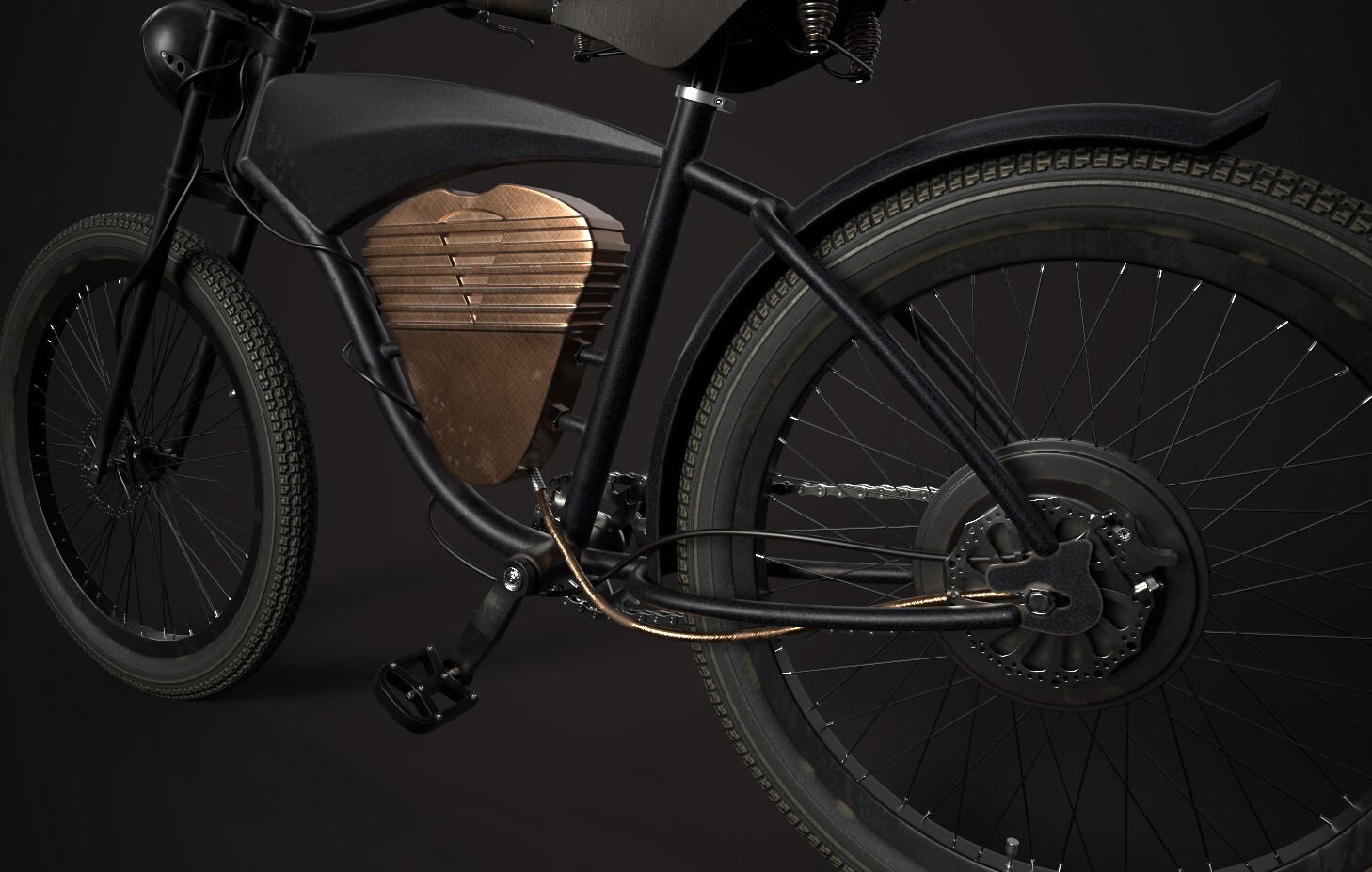 Alexey Klimenko - Bicycle modified into a motorcycle