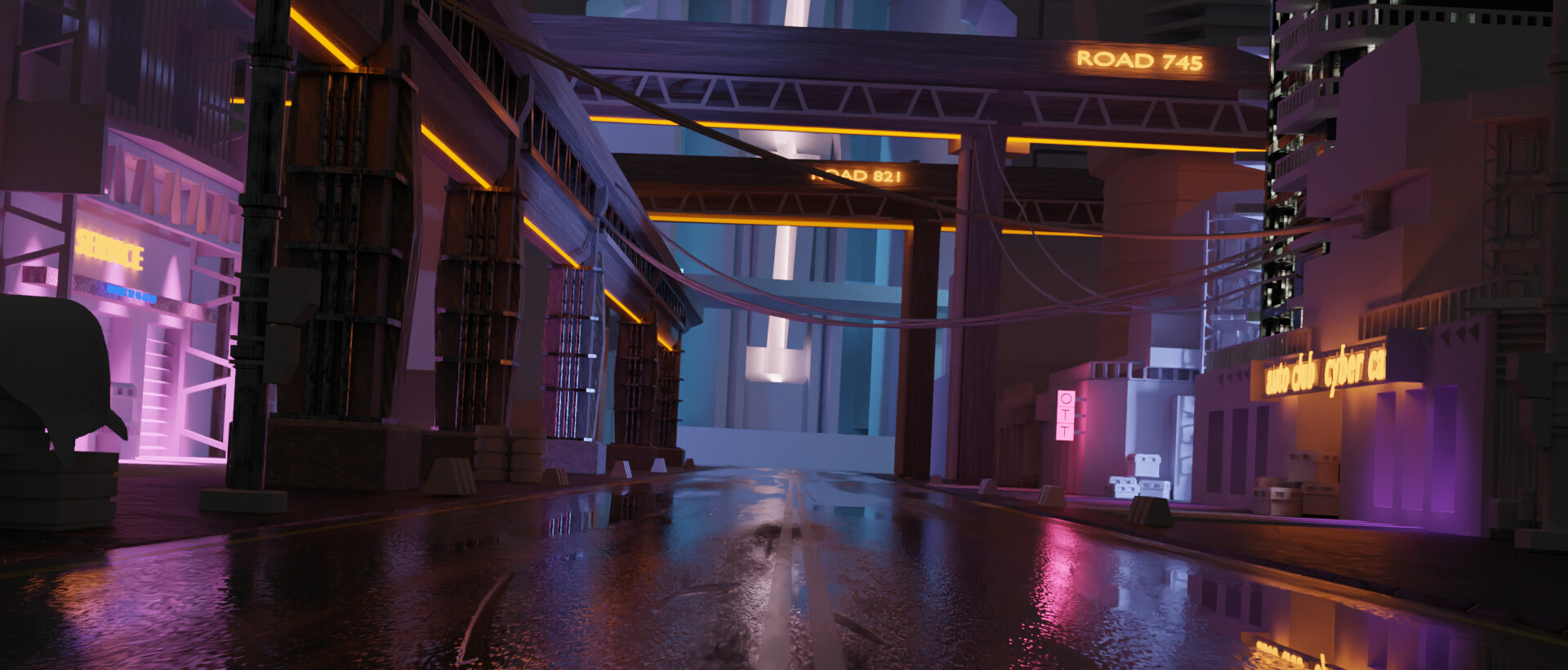 ArtStation - CyberPunk Themed City