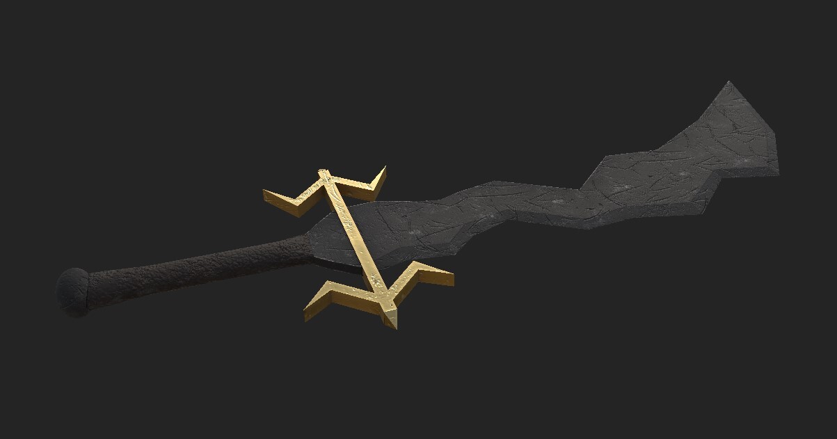 ArtStation - Badly Damaged sword