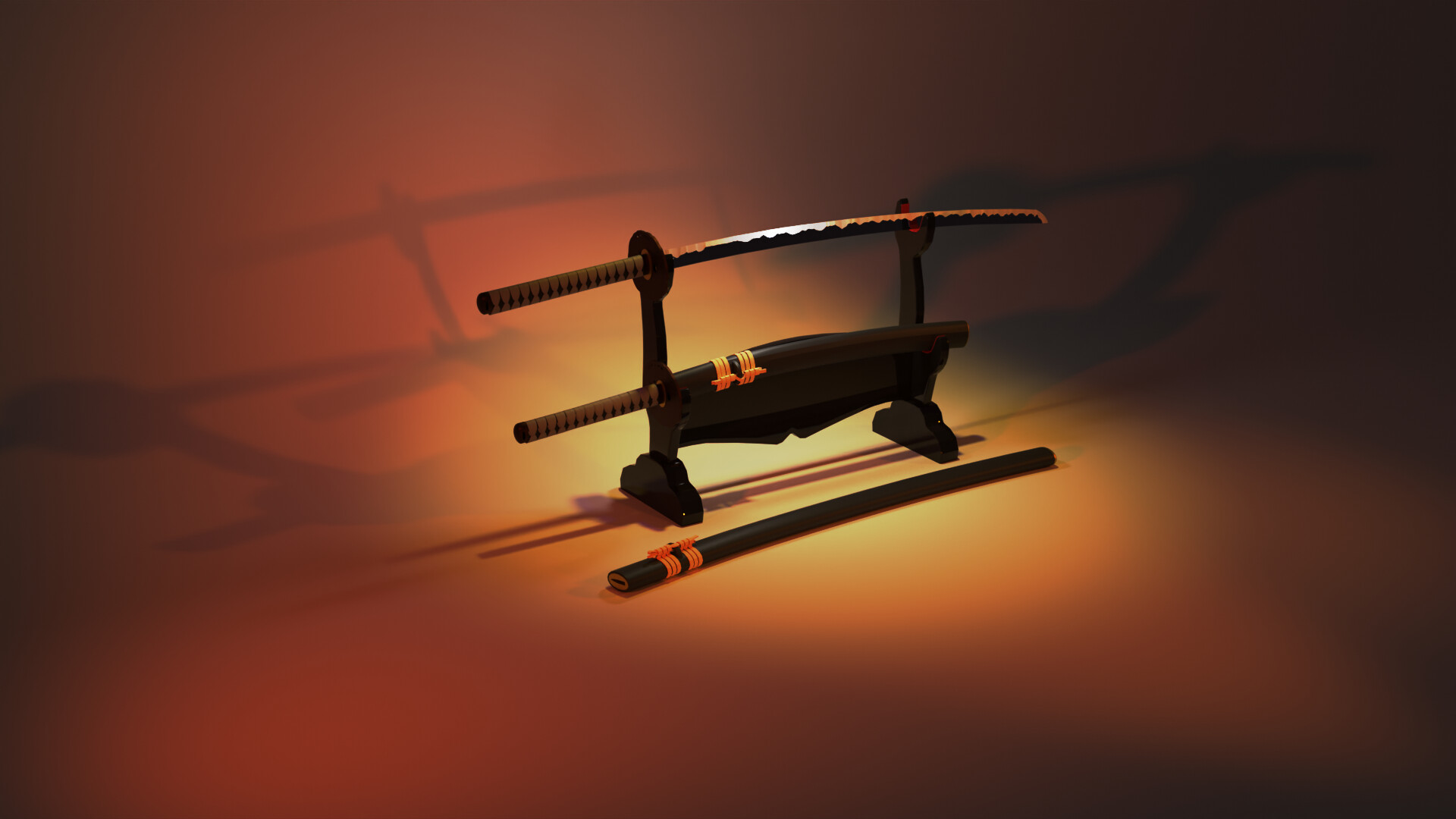 ArtStation - Katana sword 3D model.