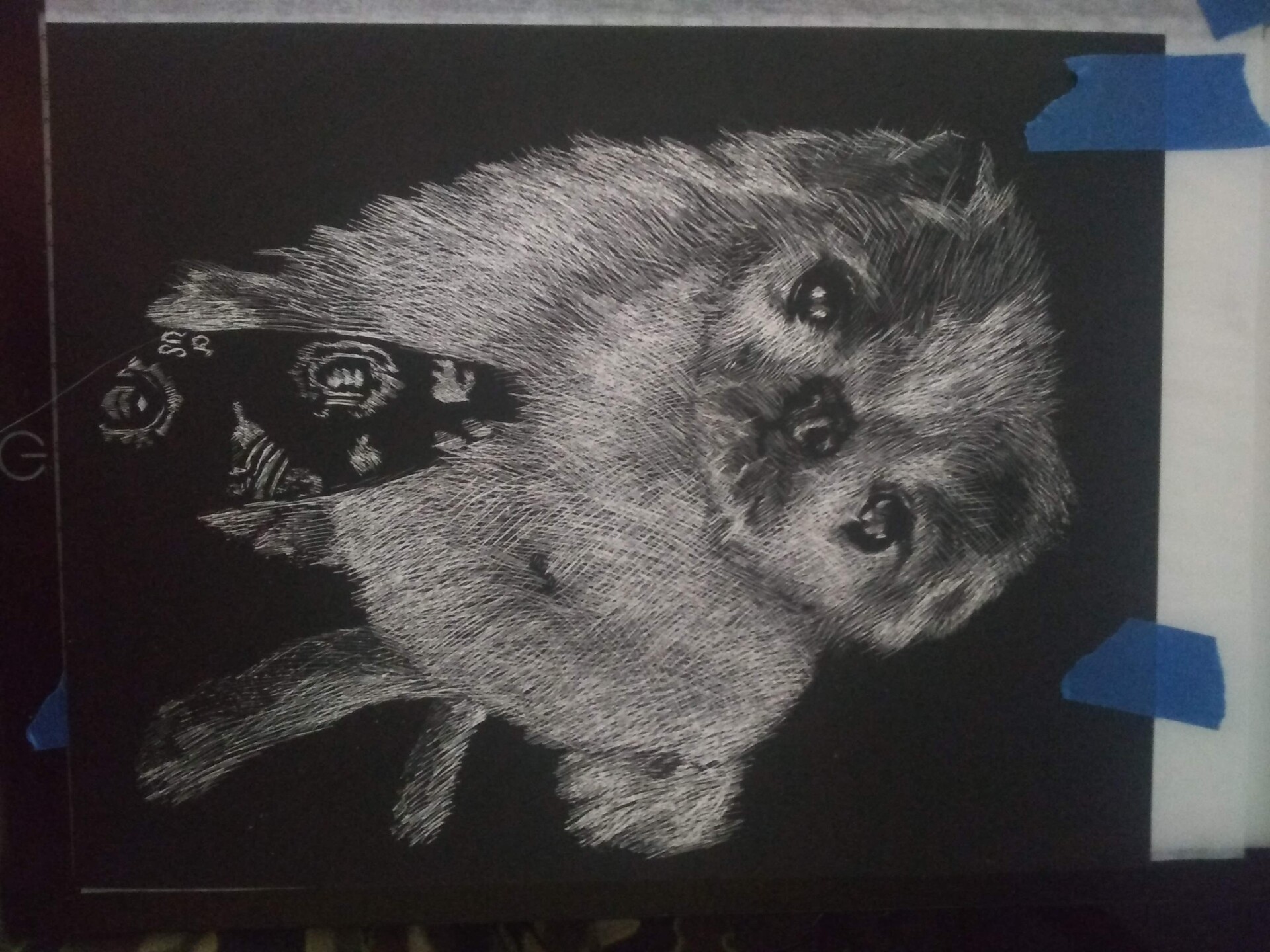 ArtStation - Scratch Art doggo