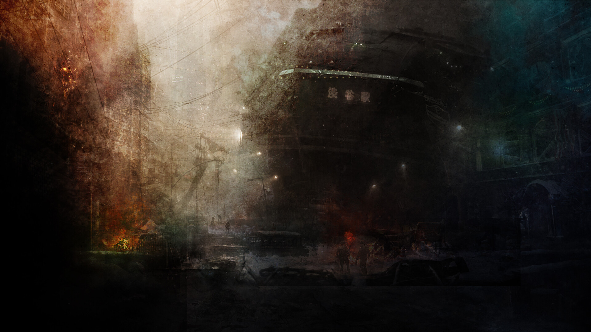 ArtStation - Prisoners Digging for Bodies Under the City Ruins