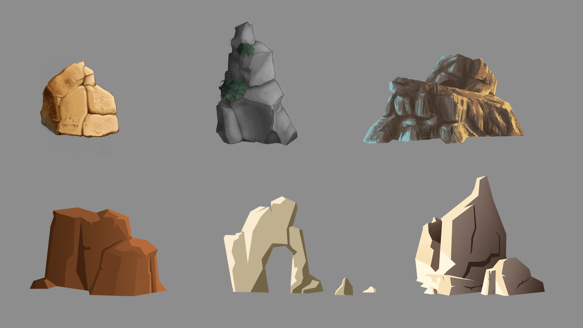 ArtStation - Rocks study