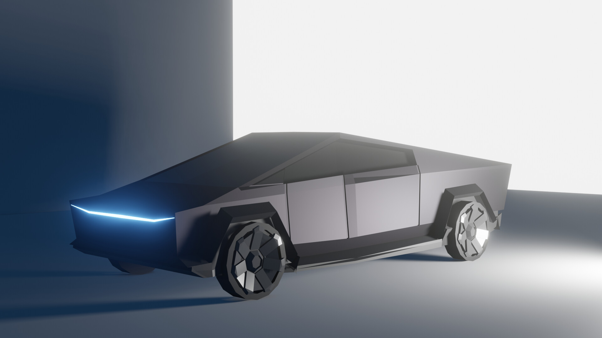 ArtStation - Low Poly Tesla