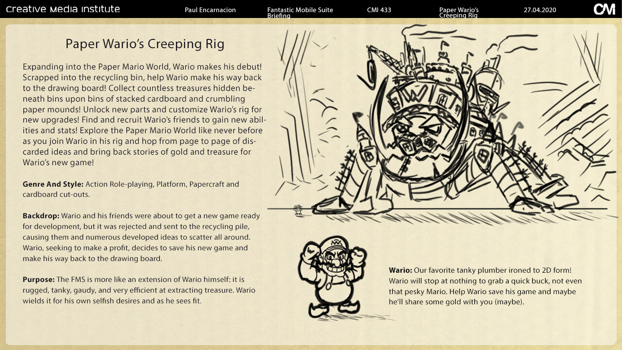 Paul Vincent M. Encarnacion - PAPER WARIO'S CREEPING RIG - Fantastic ...