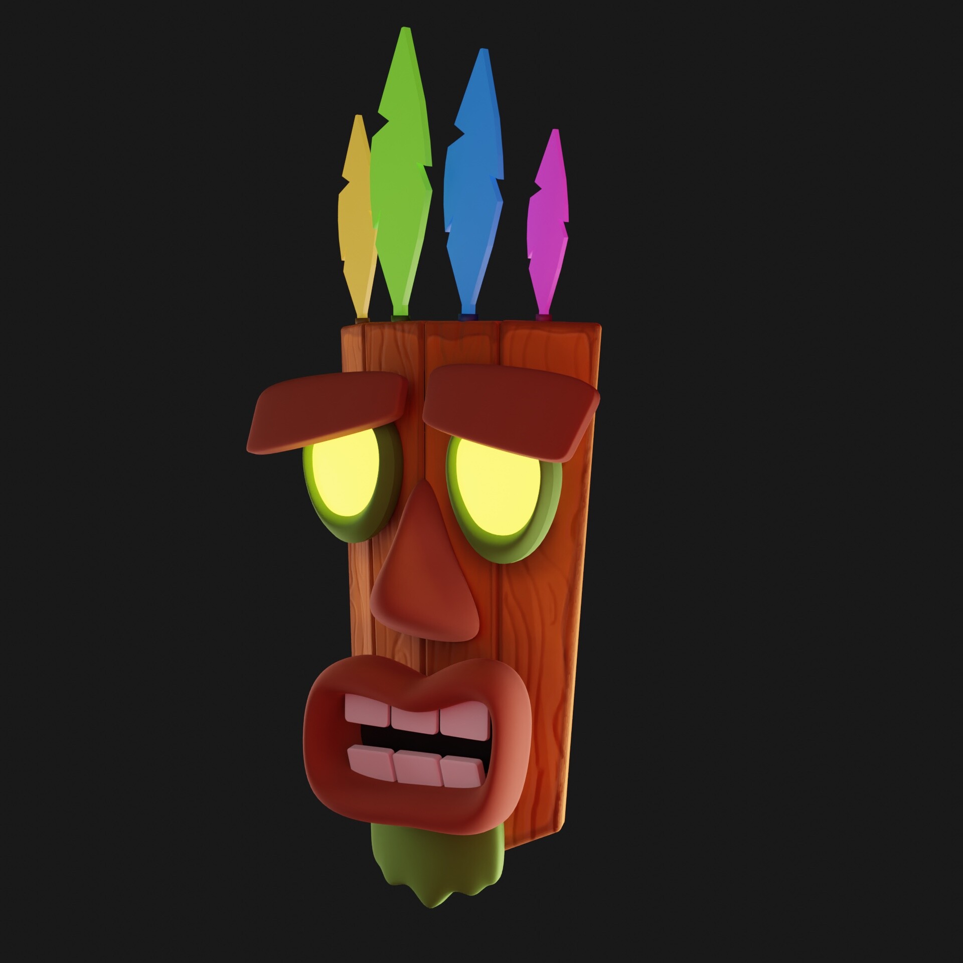 ArtStation - AKU AKU from Crash Bandicoot