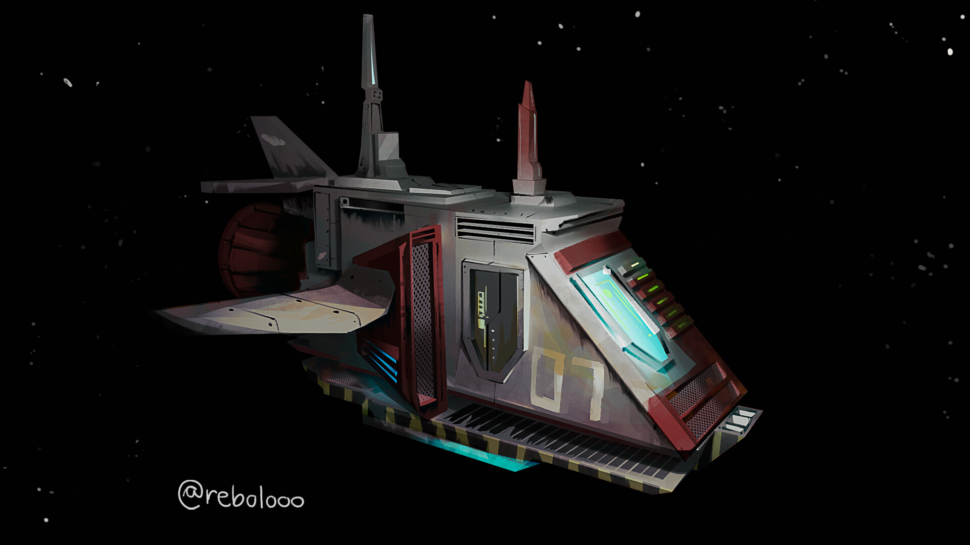 ArtStation - Ratnaut's Spaceboat