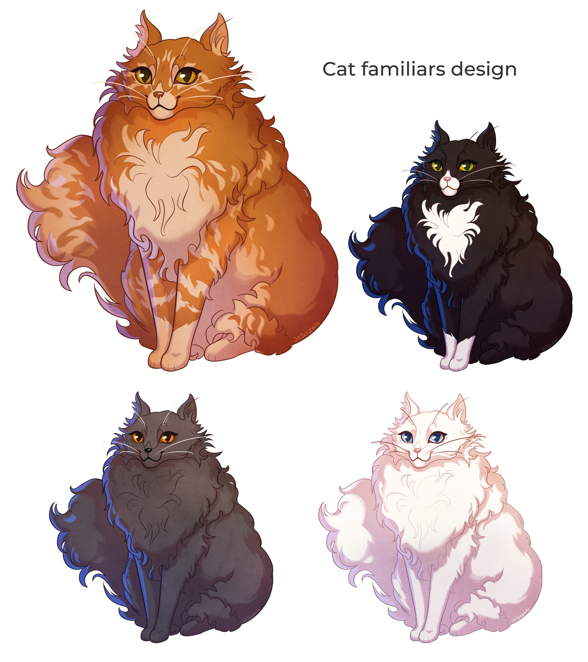 ArtStation - Animal characters design | Cats