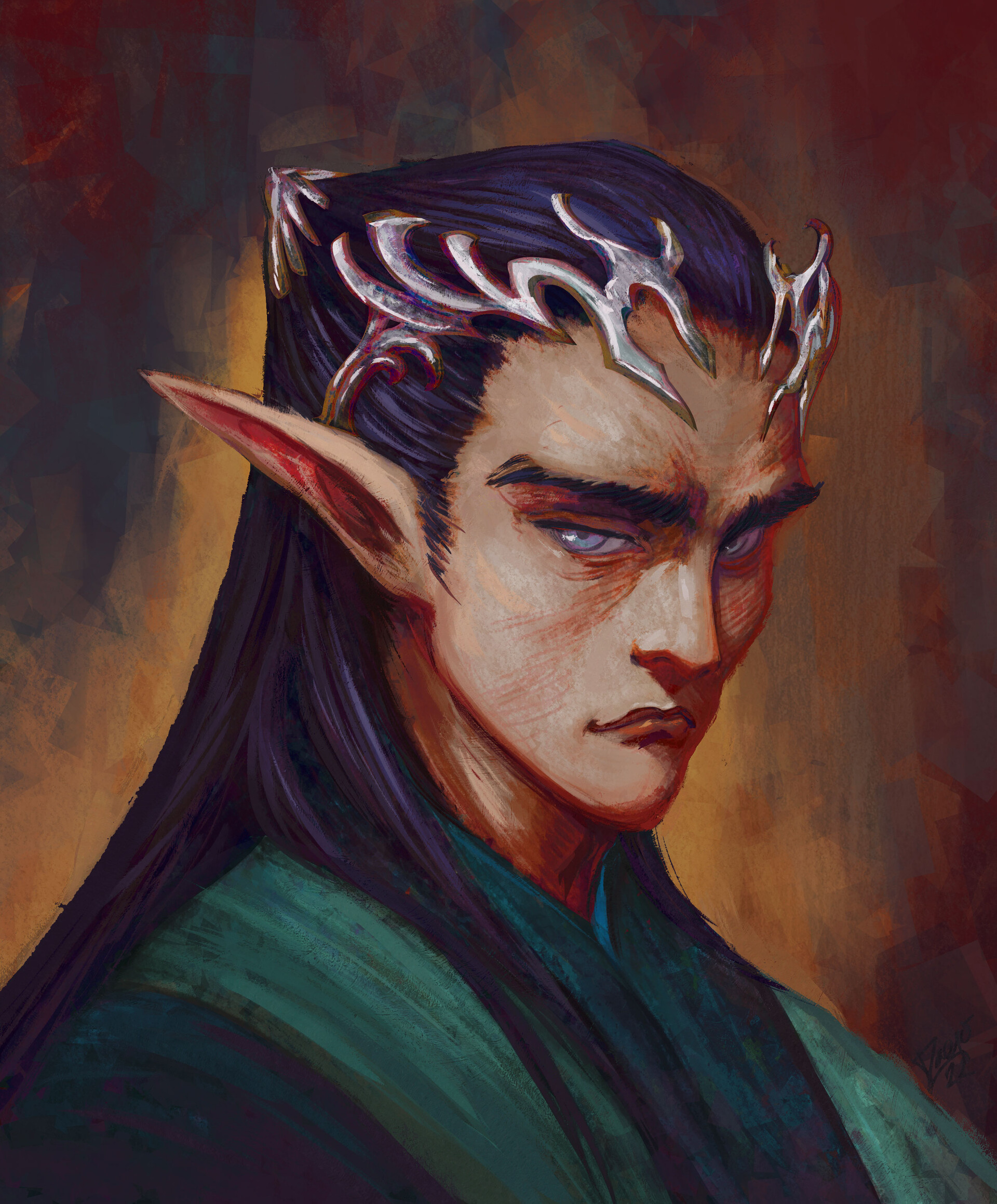 ArtStation - "ELROND" (Sketch: Ricardo Capullo / Colors: Me)