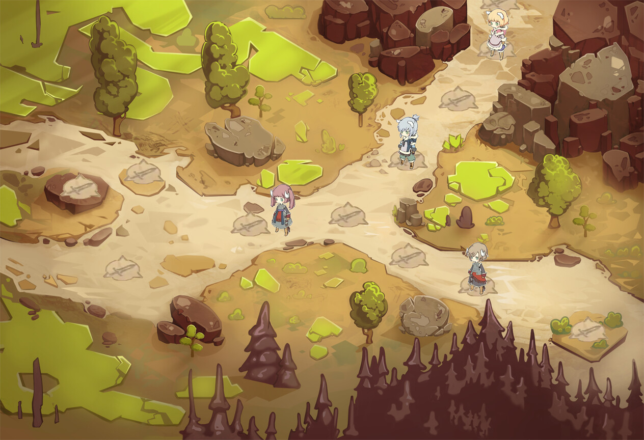 ArtStation - turn based game map