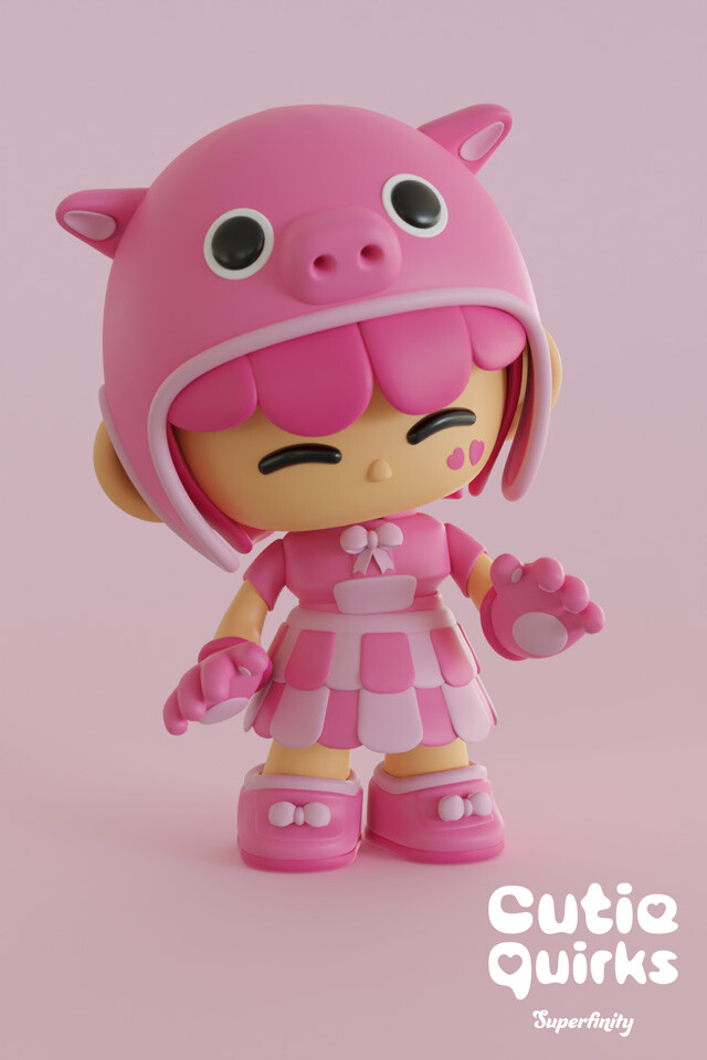 ArtStation - Sweet Cutie Pig | Cutie Quirks Collection