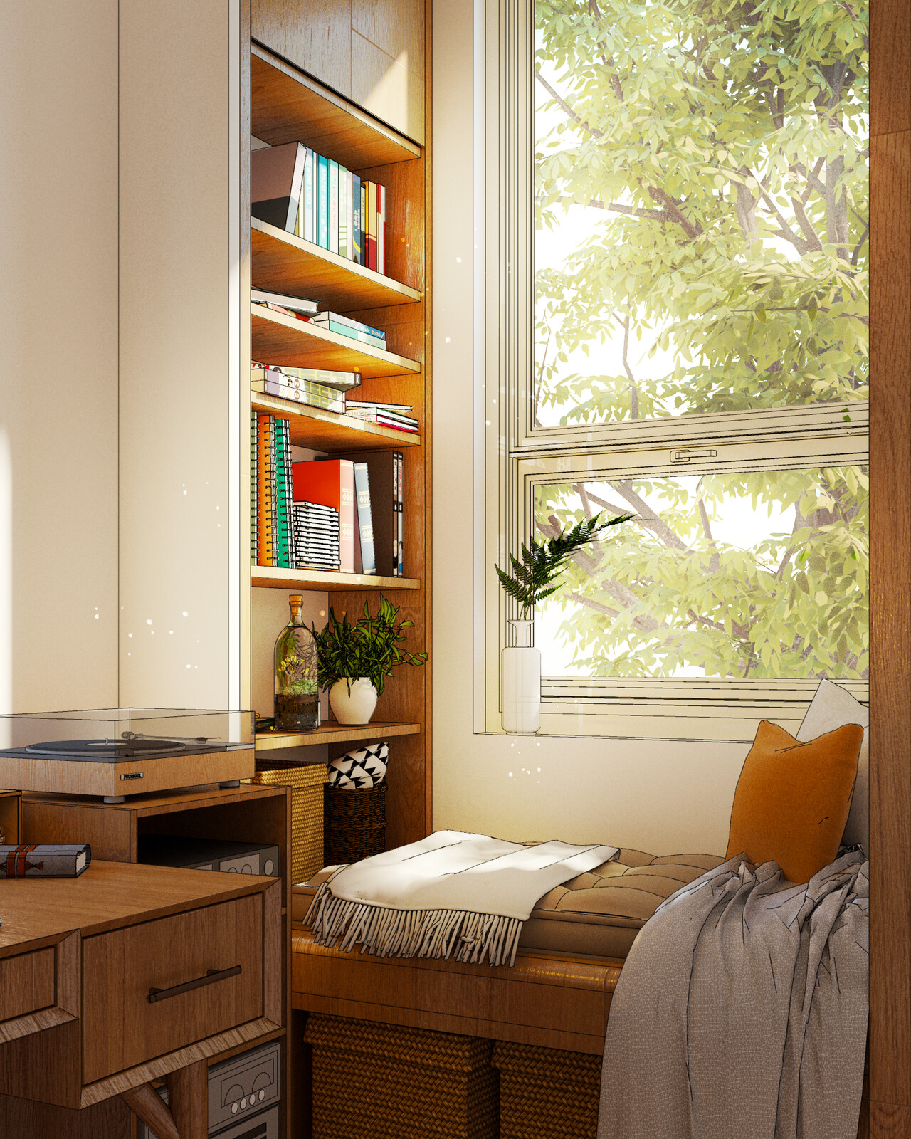 Omorphia Visual - A cozy window seat