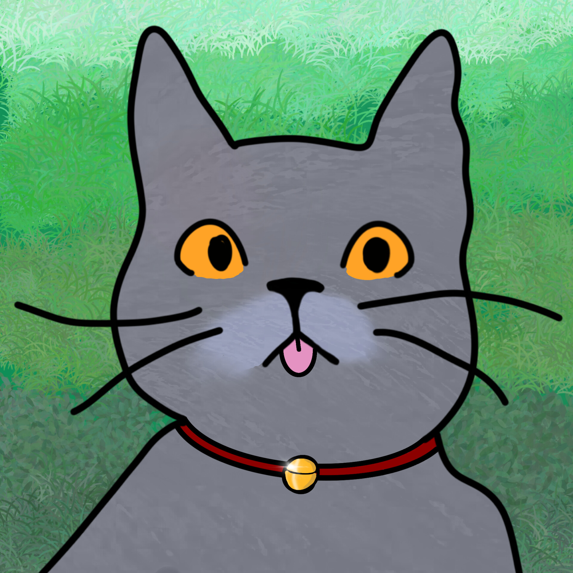 ArtStation - My cat Pudding's little sketch - 2021