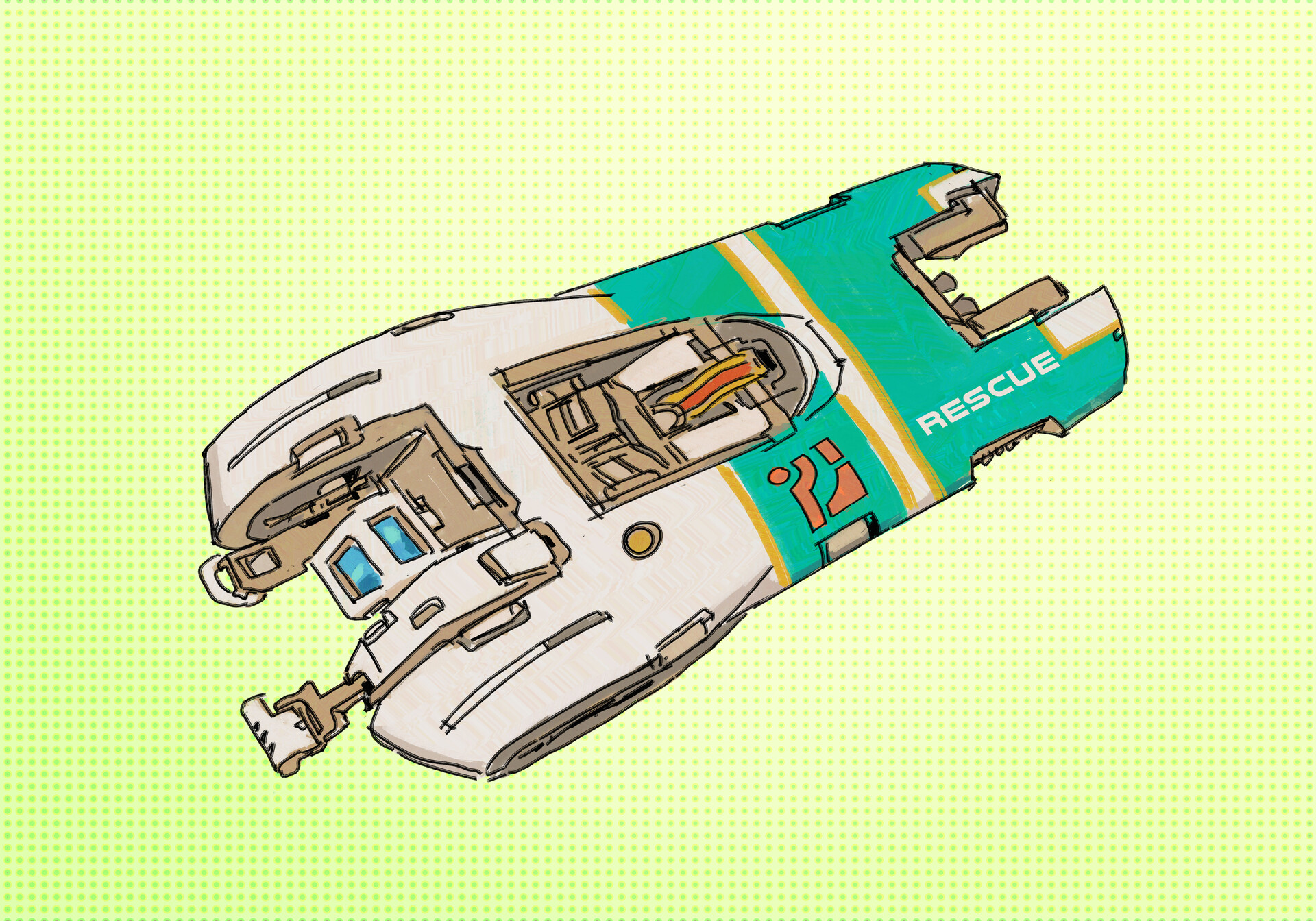 ArtStation - Rescue ship