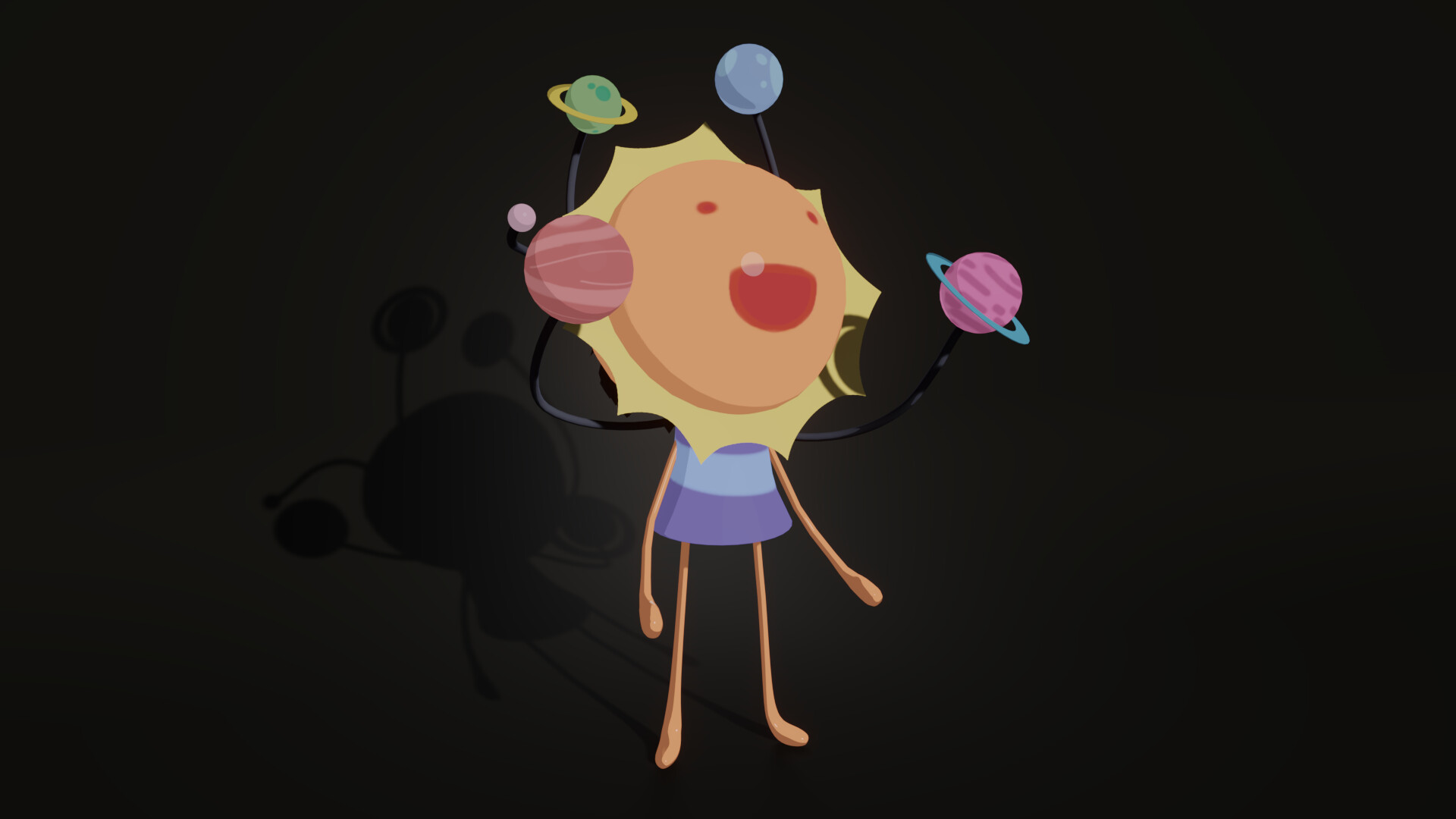 ArtStation - Mr. Sun and his planets.