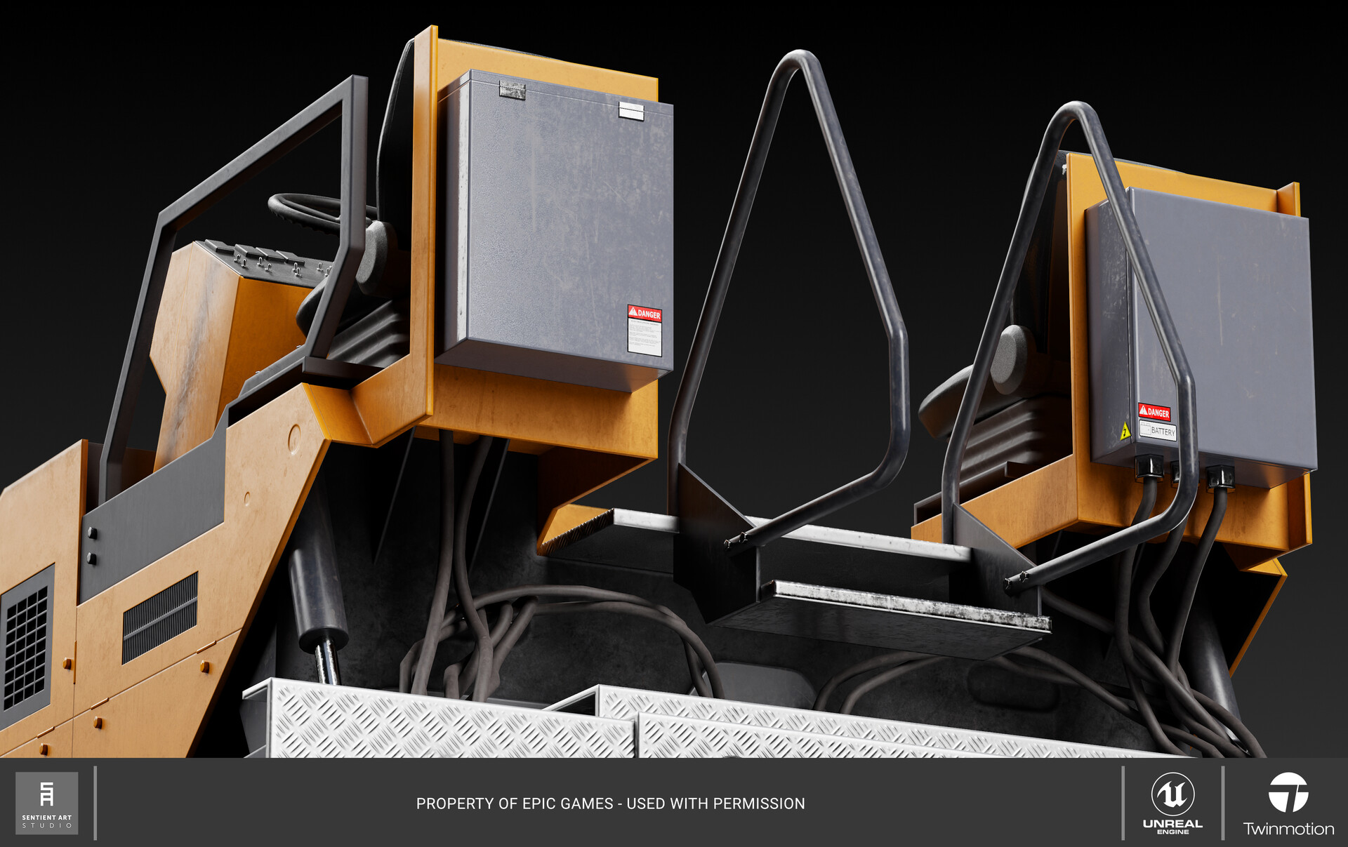 Sentient Art - Twinmotion - Asphalt Paver