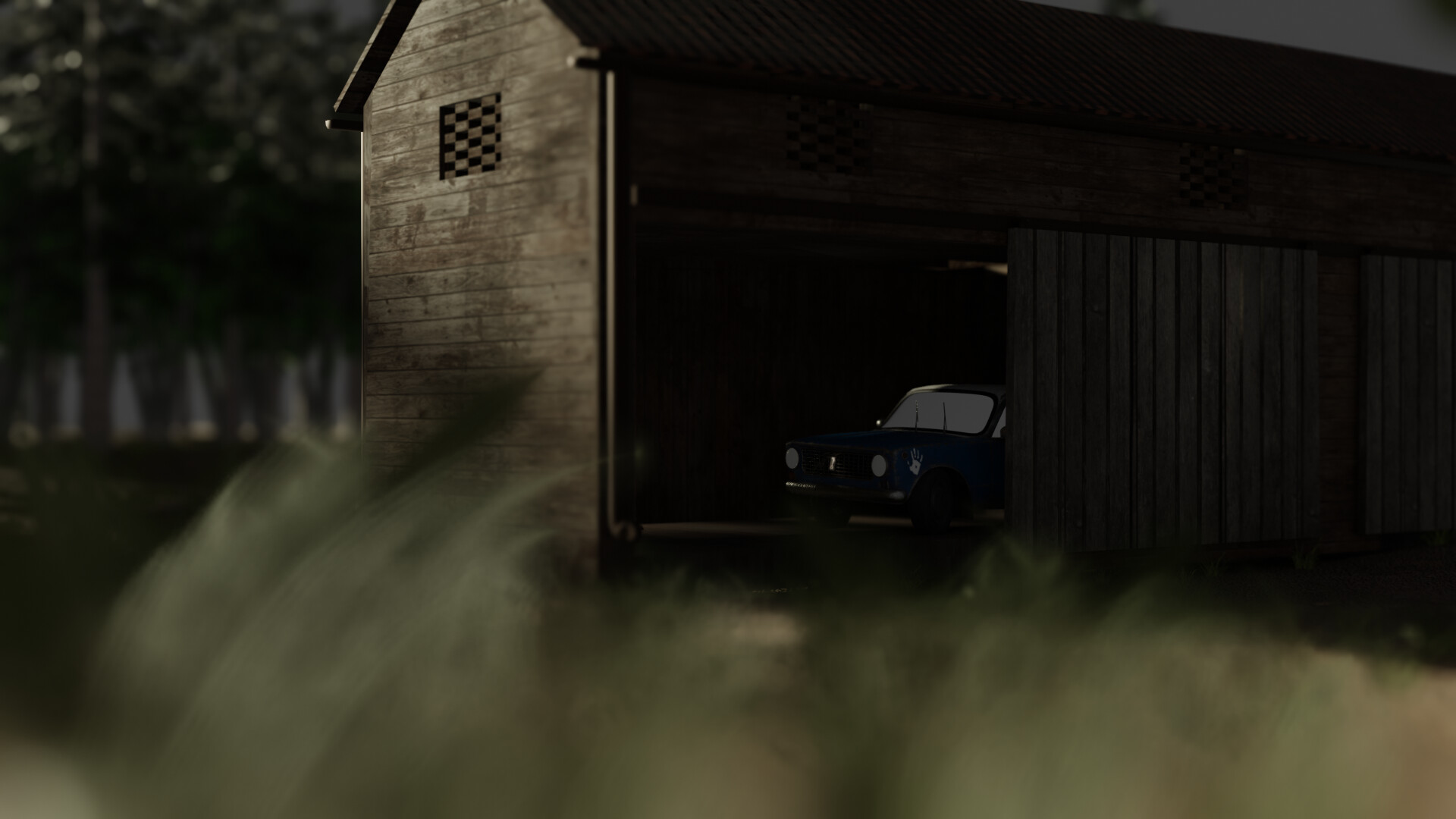 ArtStation - Old car scene