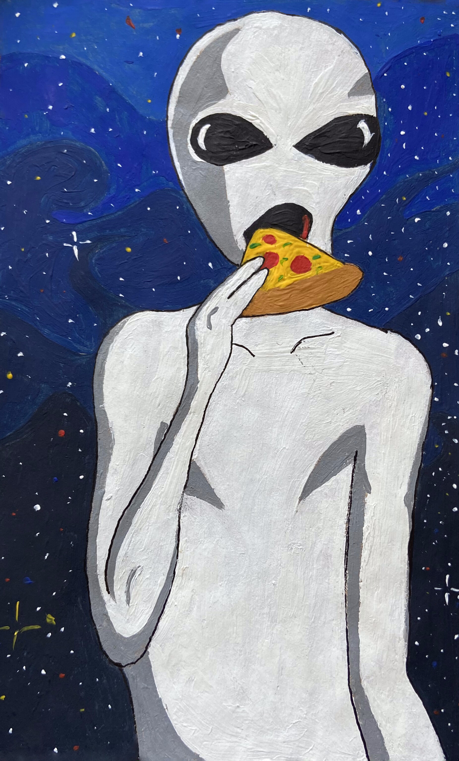 ArtStation - Alien with pizza