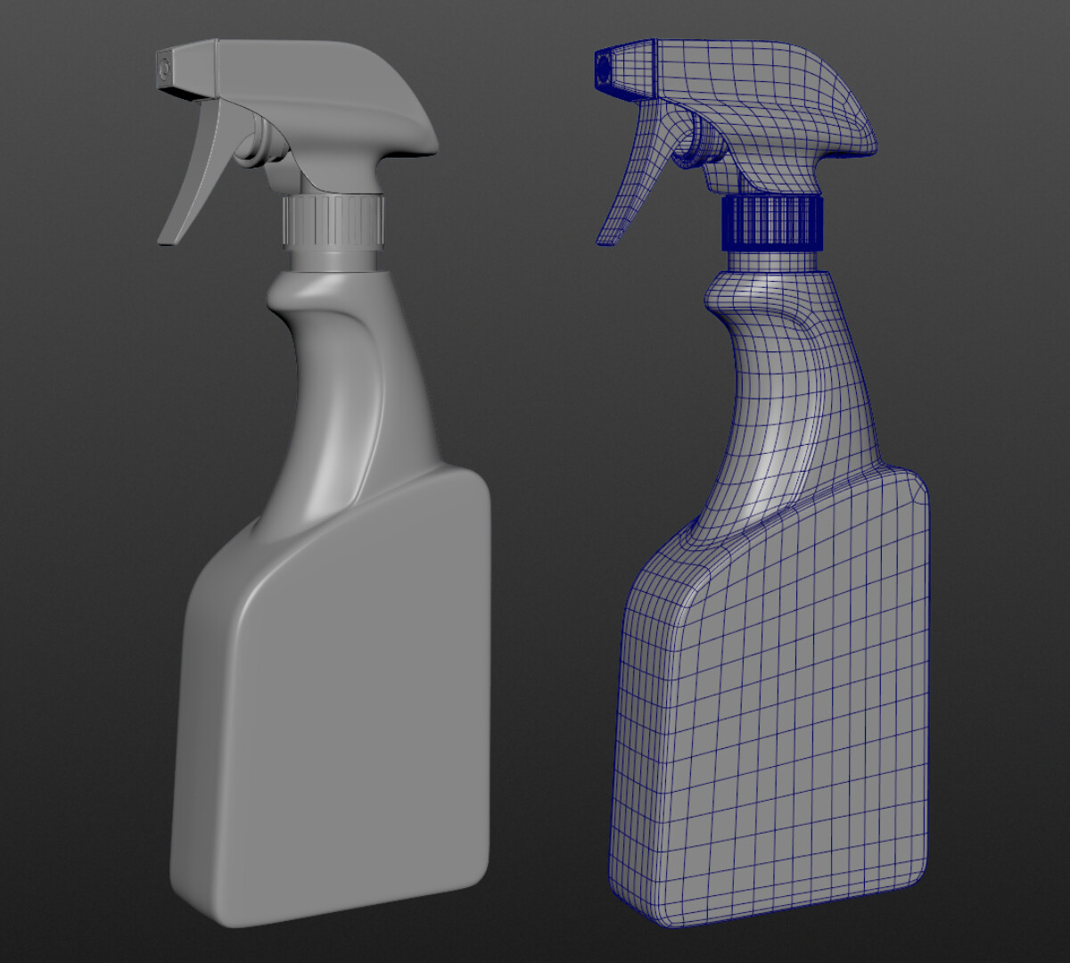 ArtStation - spray bottle modeling
